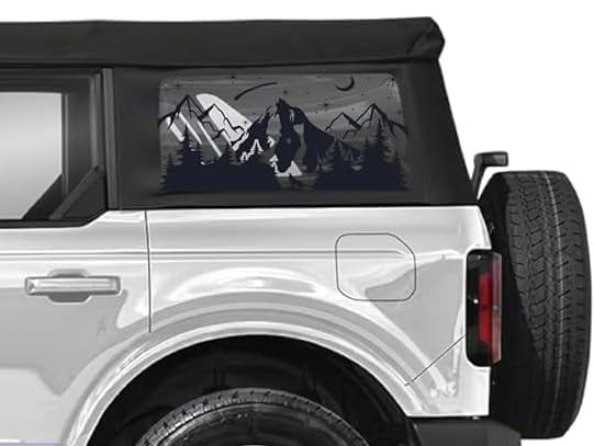 Any Sticker You Want - Universal Starry Sky Mountain Theme Rear Side ...