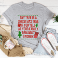 Any Tree Is A Christmas Tree Tee Ash S Peachy Sunday T-Shirt - Walmart.com
