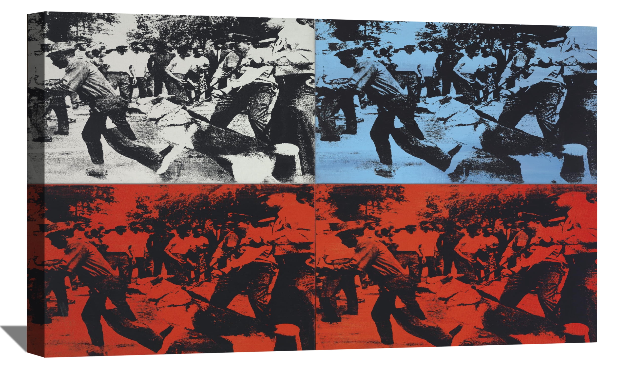 Any Warhol Pop Art Race Riot 1 Painting Wall Art Framed Canvas Art For ...