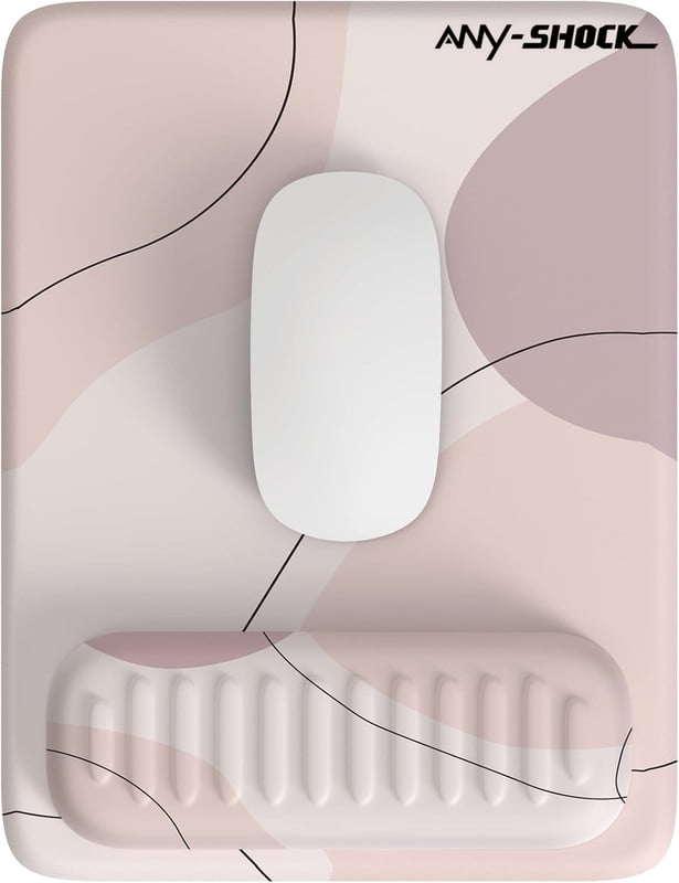 Any-shock Ergonomic Mouse Pad with Wrist Rest, Removable Magnetic Wrist ...
