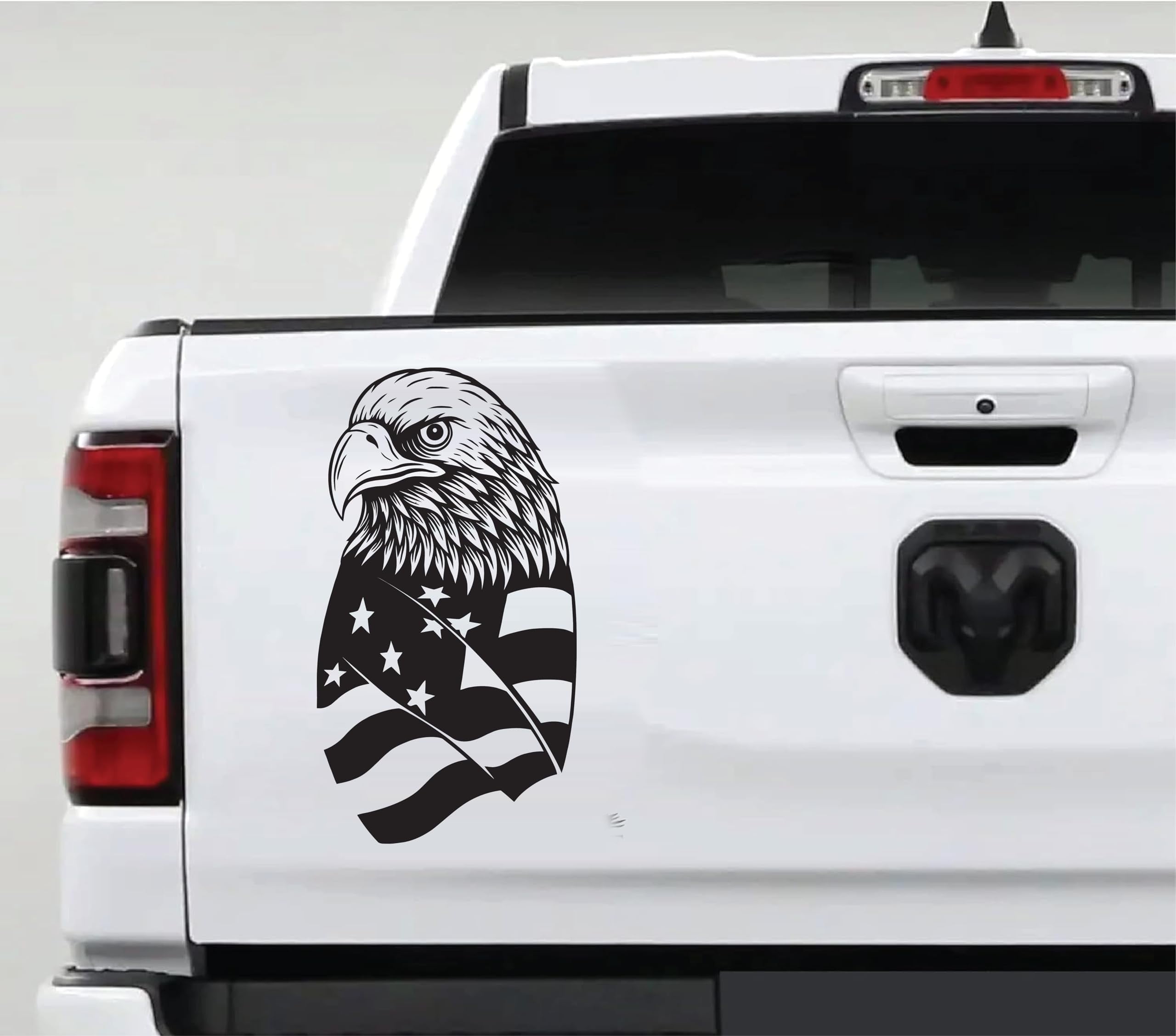 AnyStickerYouWant - American Bald Eagle Wrapped in American Flag Vinyl ...