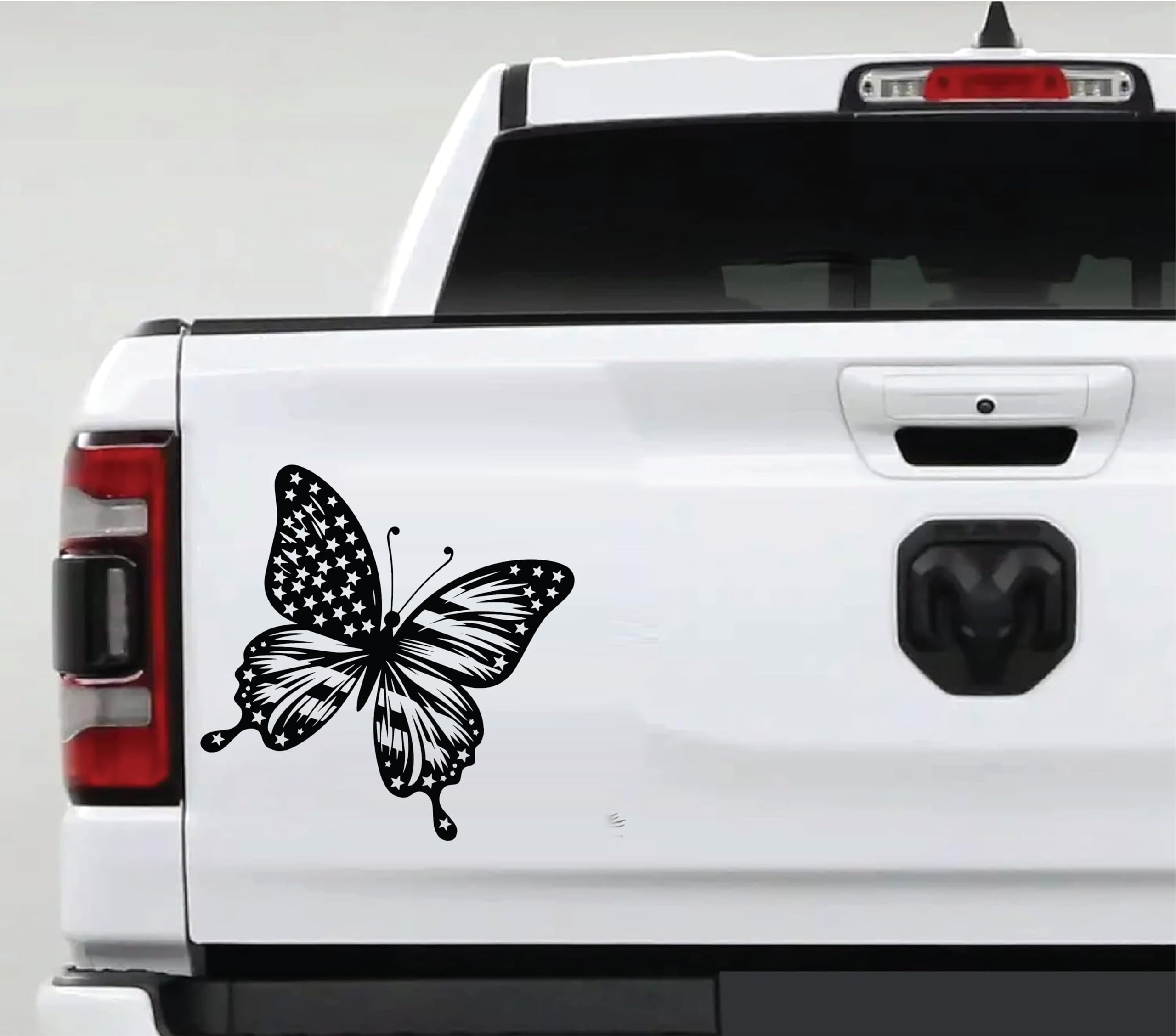 AnyStickerYouWant - American Flag Floating Butterfly Vinyl Decal ...