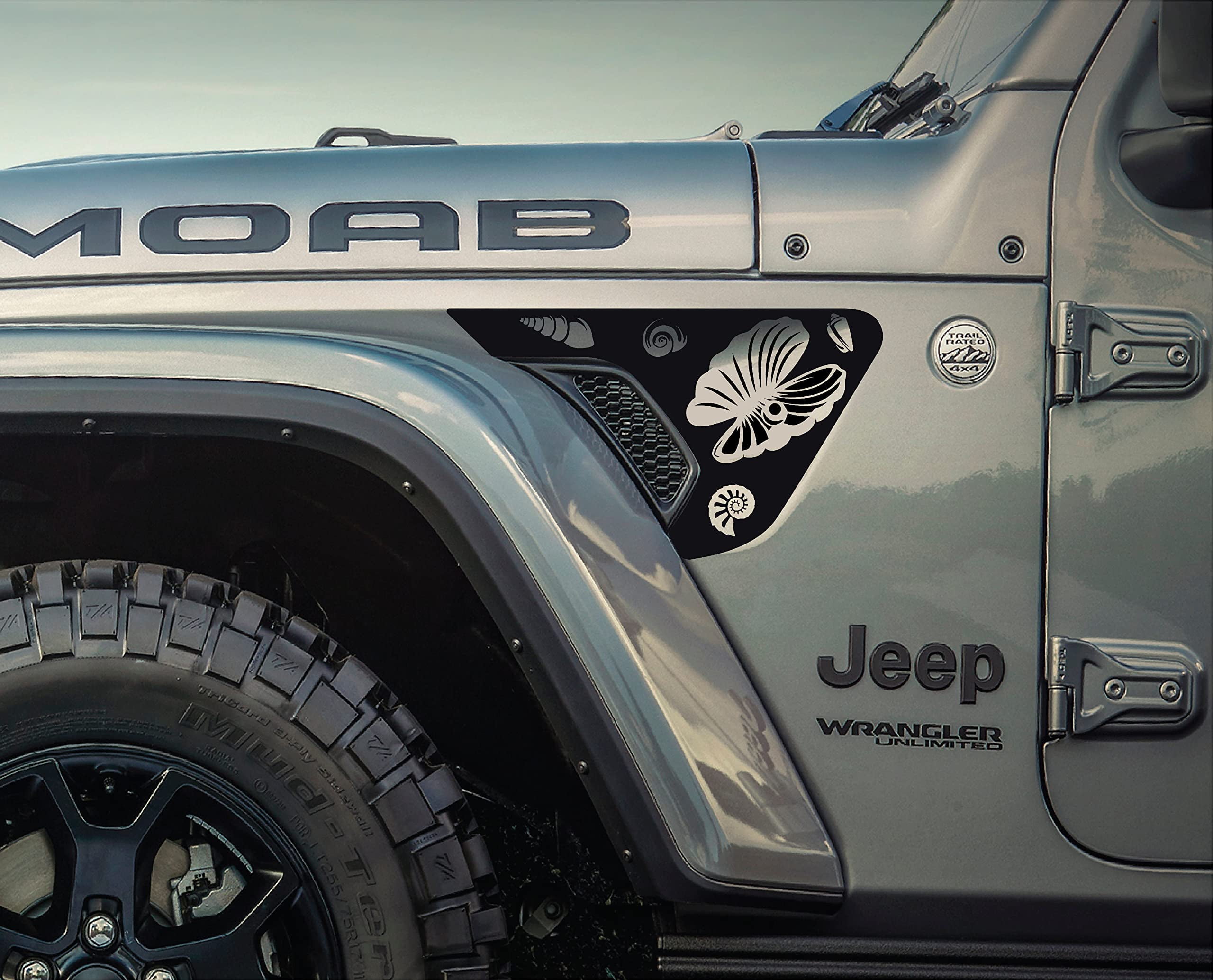 AnyStickerYouWant - Beach Sea Shell Fender Vent Vinyl Decal Sticker ...