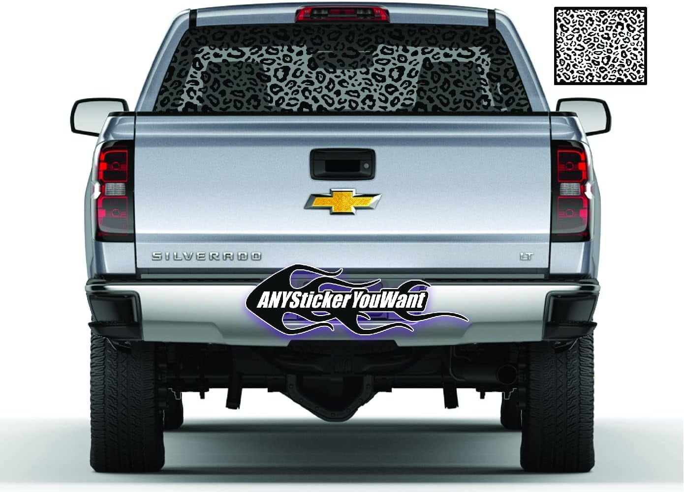 AnyStickerYouWant - Cheetah - Leopard Print Rear Truck Window Vinyl ...