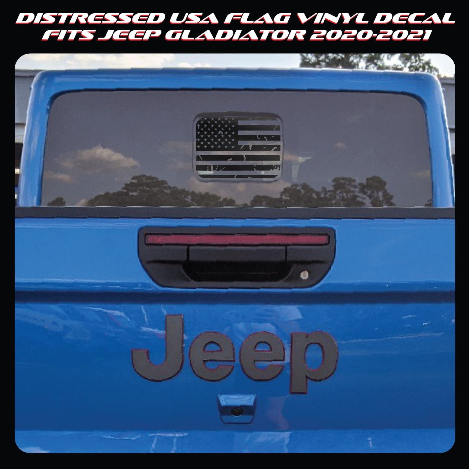 AnyStickerYouWant - Distressed American Flag Sliding Window Vinyl Decal ...