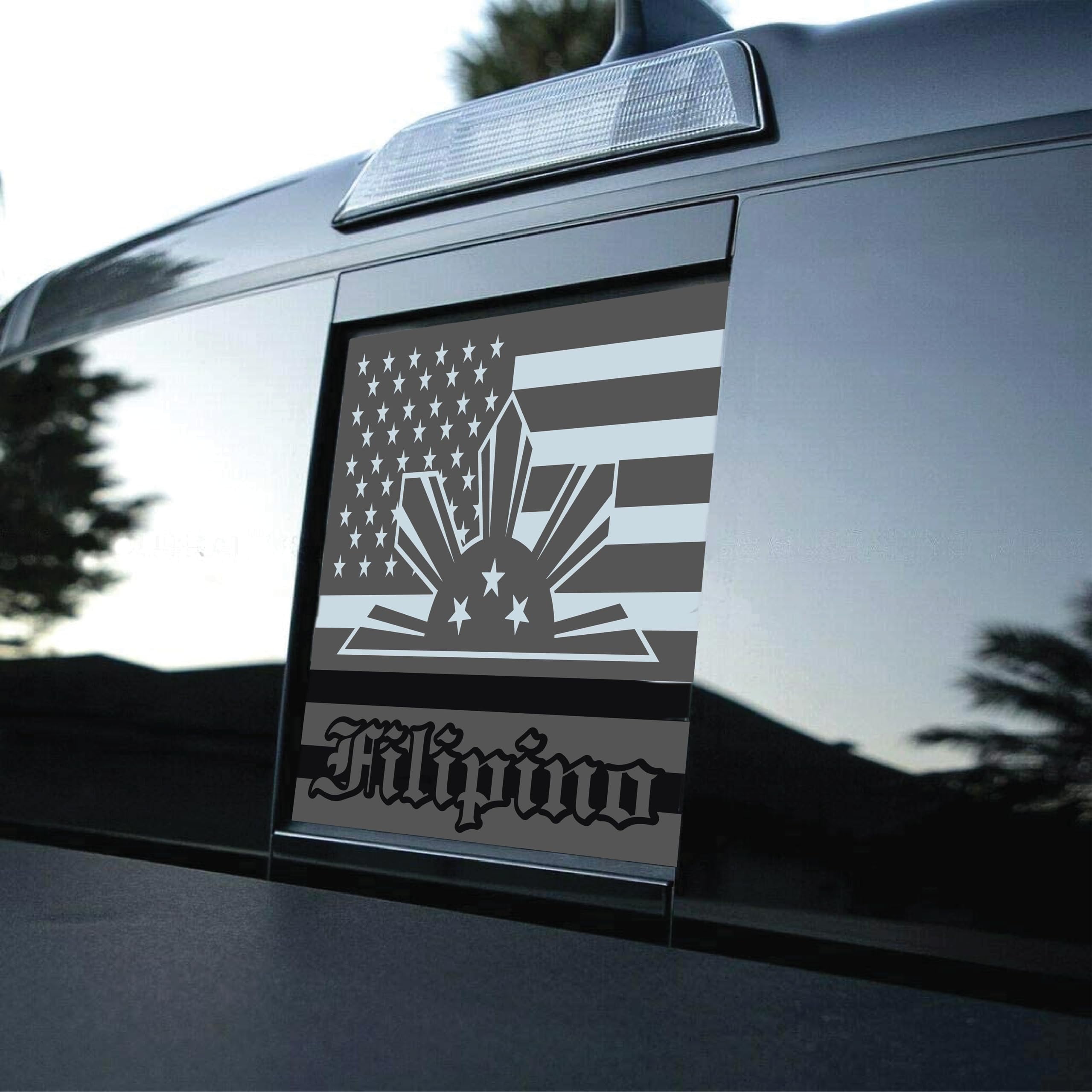 American Flags & Political Rear Car & Truck Decals & Vinyl Philippine ...