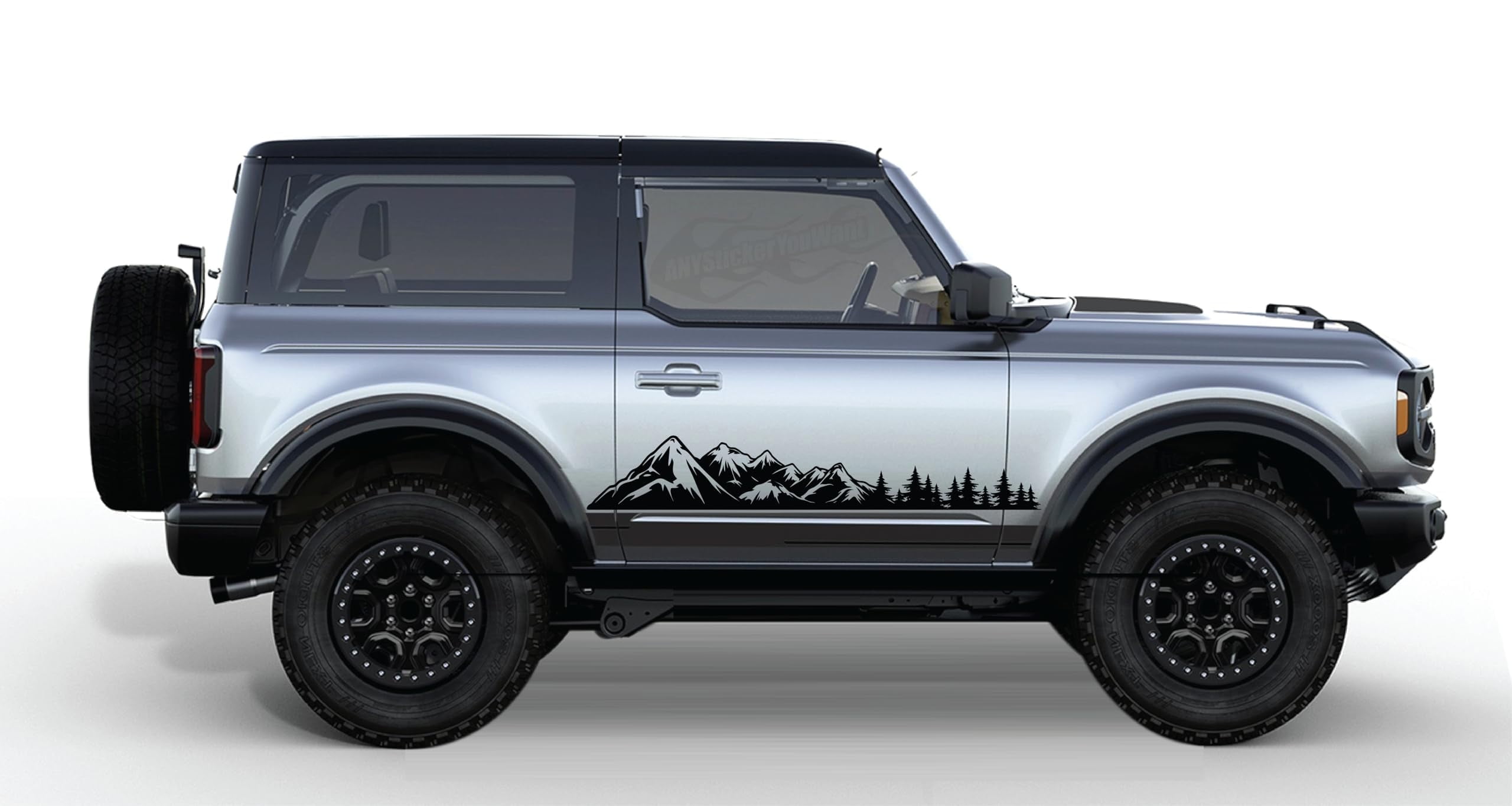 AnyStickerYouWant - Full Side Mountain Scene Rocker Decal Sticker ...