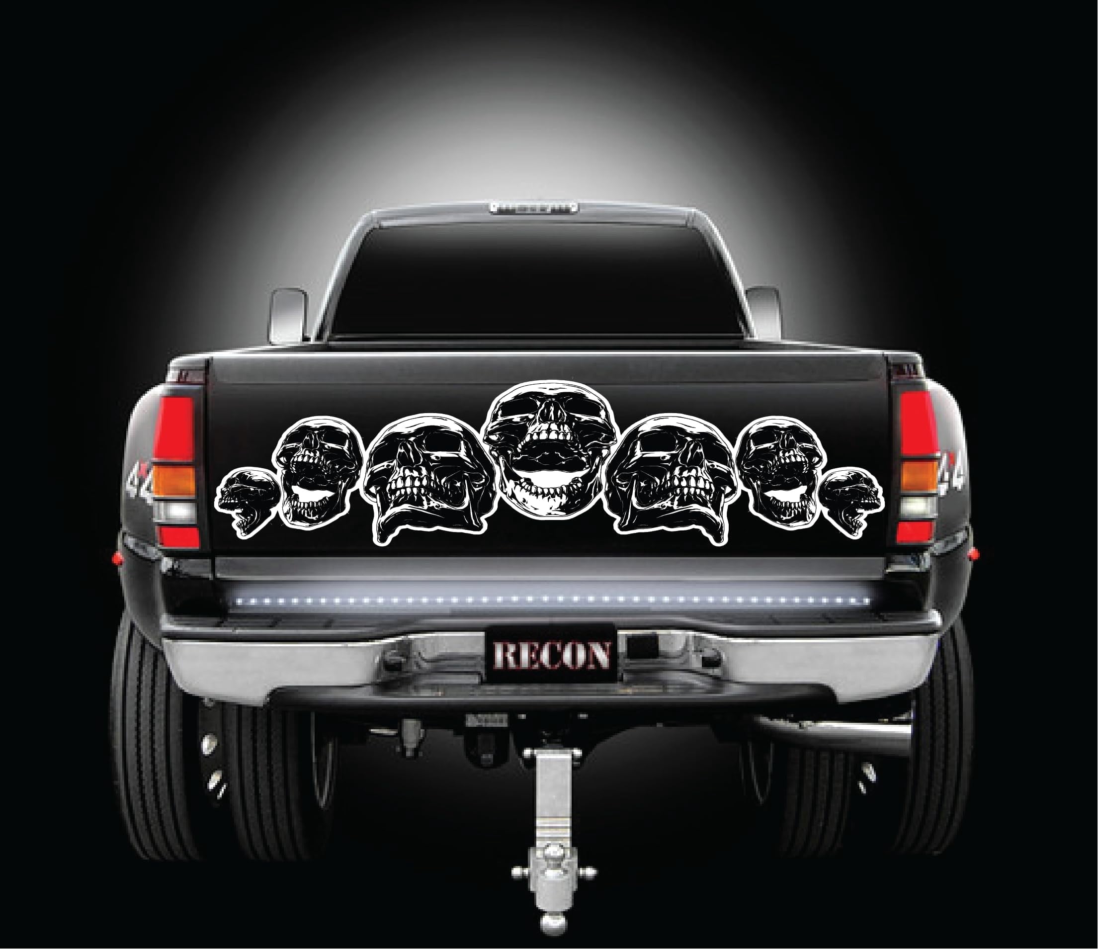 AnyStickerYouWant - Huge Badass Universal Wicked Skull Truck Tailgate ...
