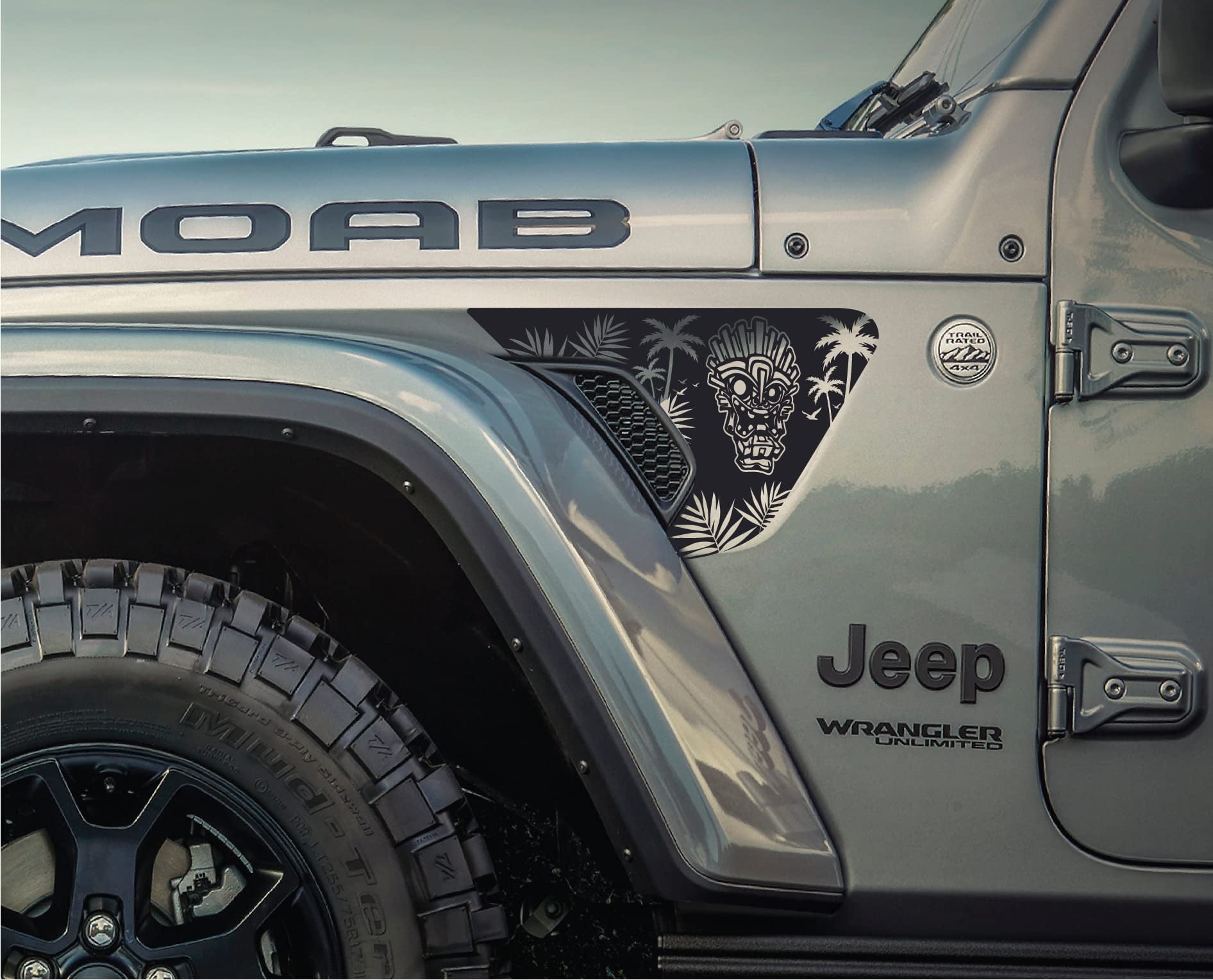 AnyStickerYouWant - Jungle Tiki Fender Vent Vinyl Decal Sticker Fits ...