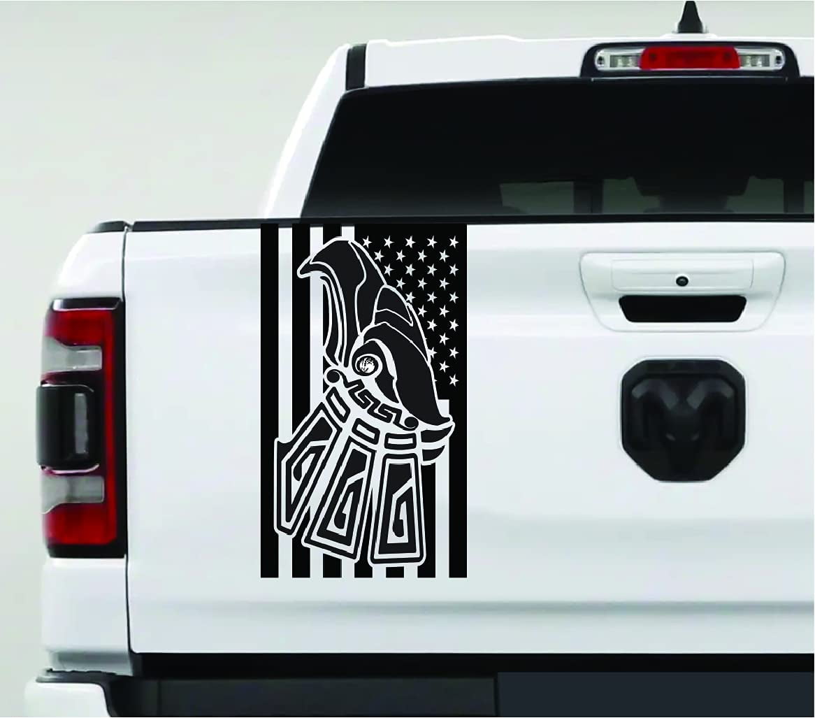 AnyStickerYouWant Made in Mexico Mexican American USA US Flag Mix Truck Tailgate Vinyl Decal ...