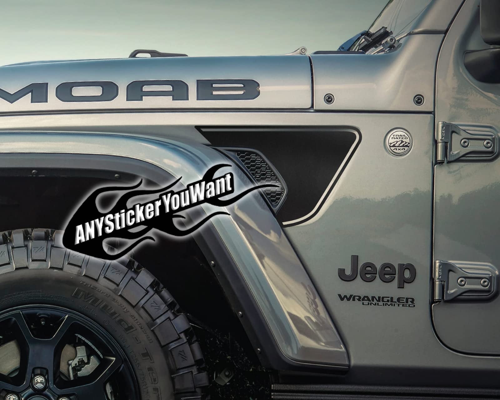 AnyStickerYouWant - Pinstripe Fender Vent Vinyl Decal Sticker Fits ...