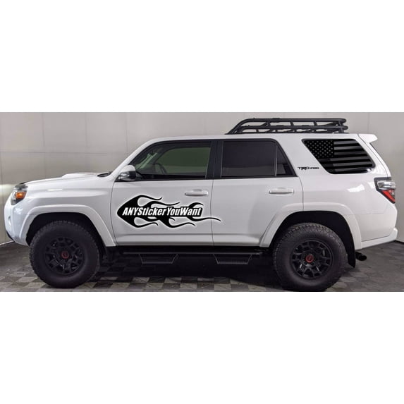 AnyStickerYouWant - Precut Quarter Window American Flags Vinyl Decal ...