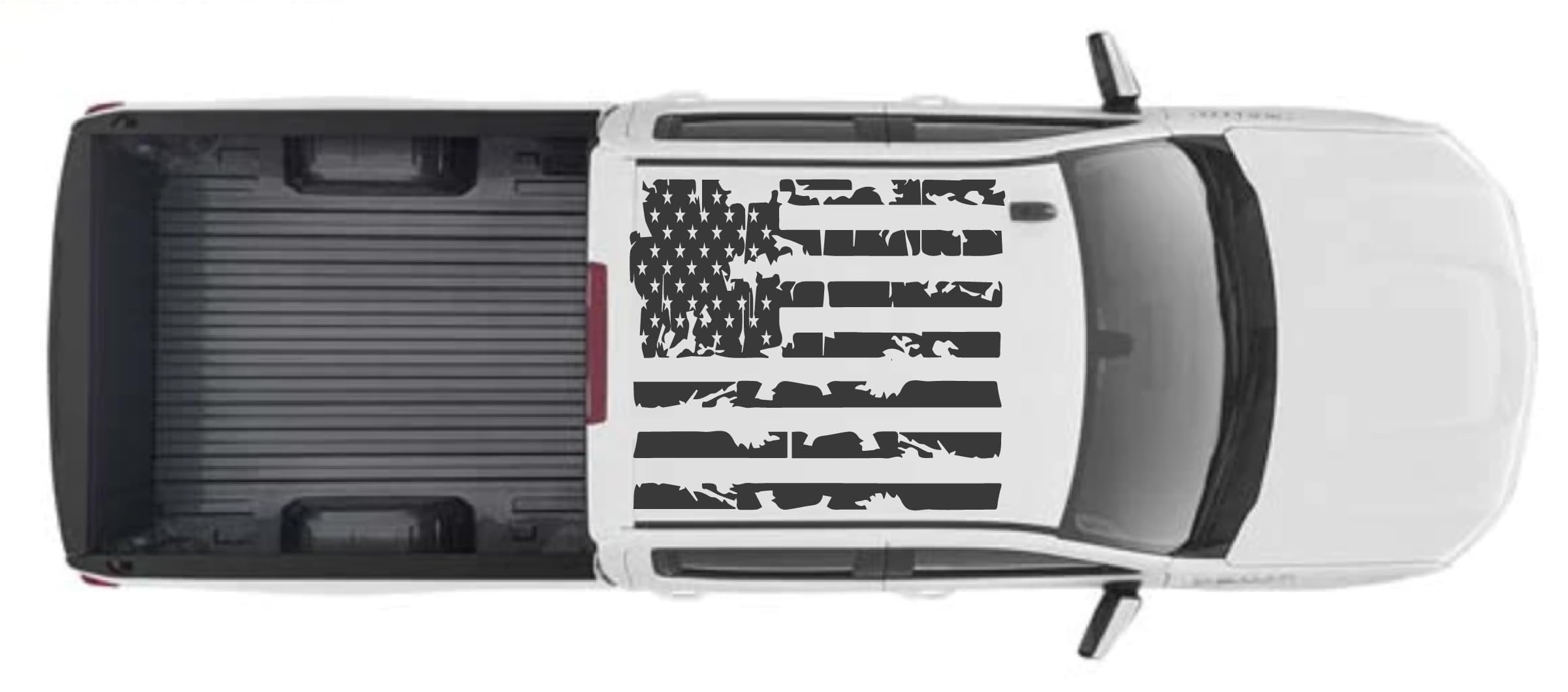 AnyStickerYouWant - Rooftop USA American Flag Decal Sticker Fits on ...