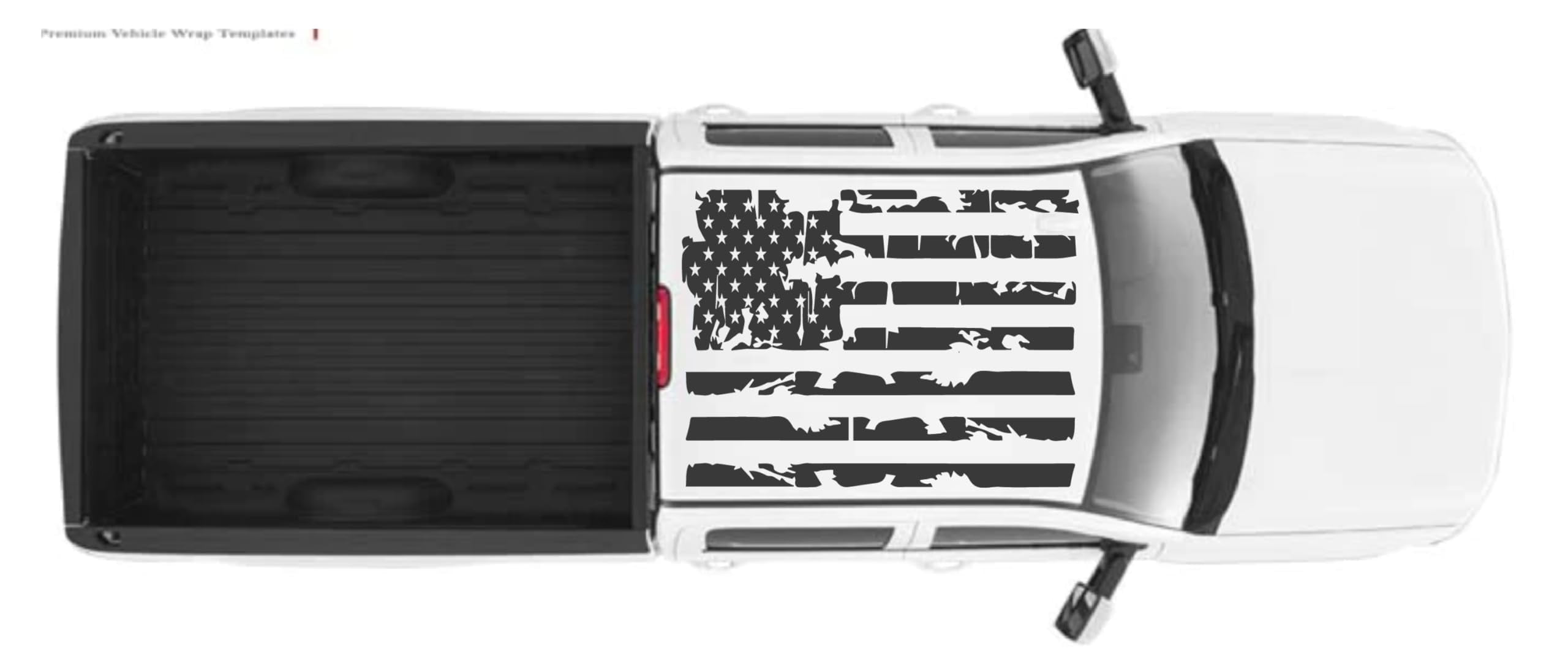 AnyStickerYouWant - Rooftop USA American Flag Decal Sticker Fits on ...