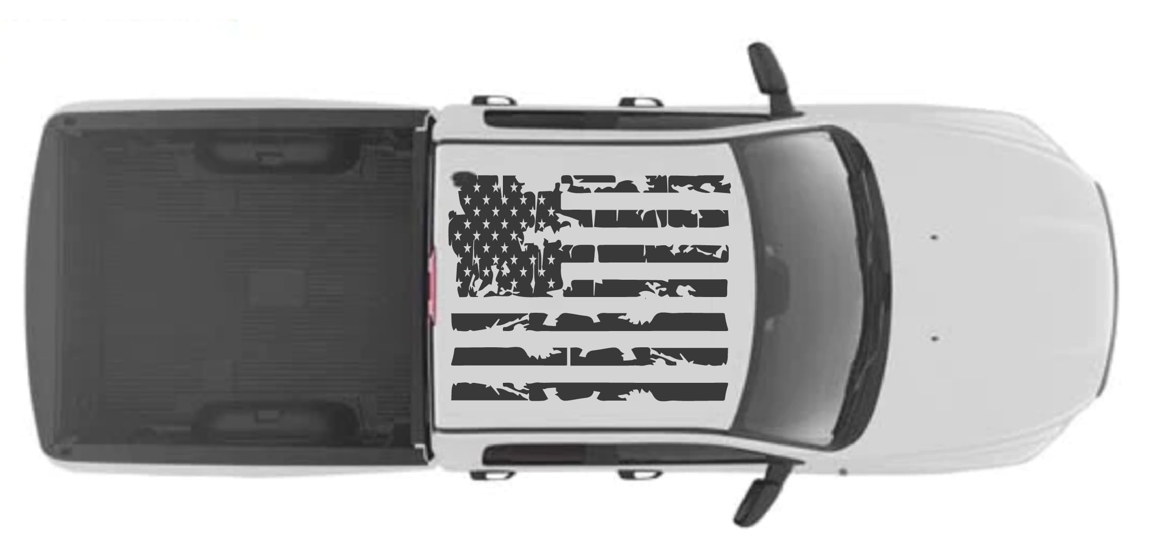 AnyStickerYouWant - Rooftop USA American Flag Decal Sticker Fits on ...