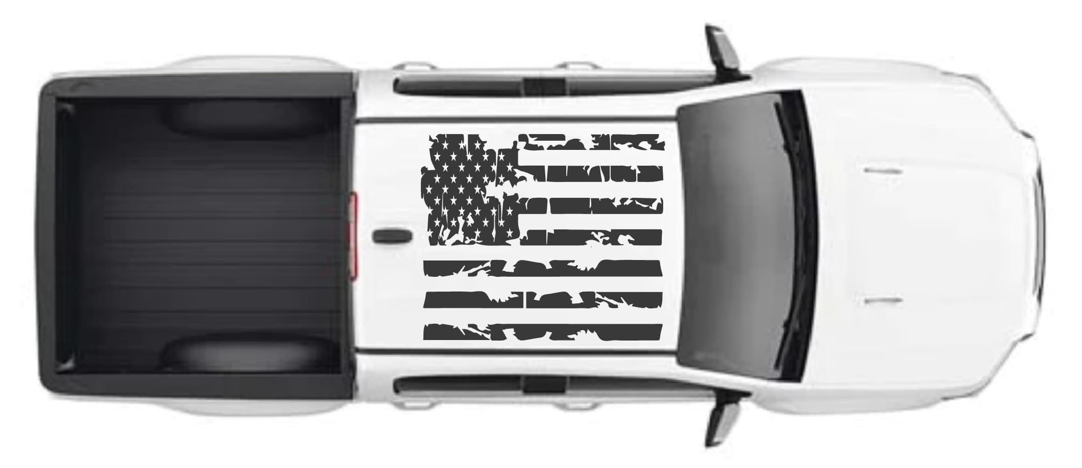 AnyStickerYouWant - Rooftop USA American Flag Decal Sticker Fits on ...