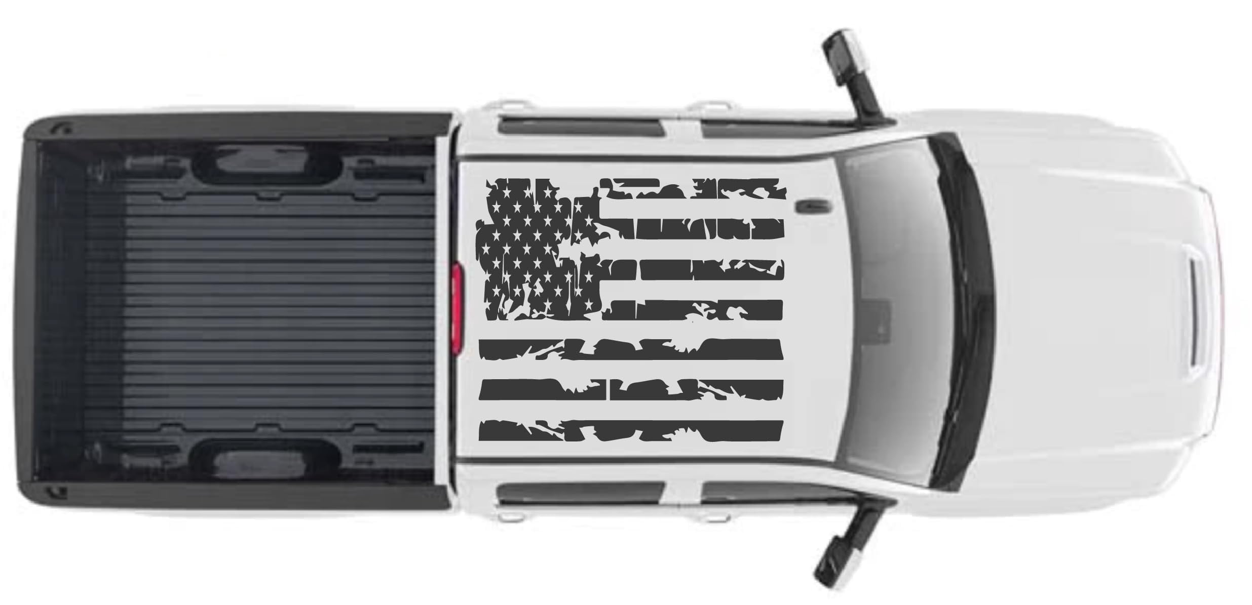 AnyStickerYouWant - Rooftop USA American Flag Decal Sticker Fits on ...
