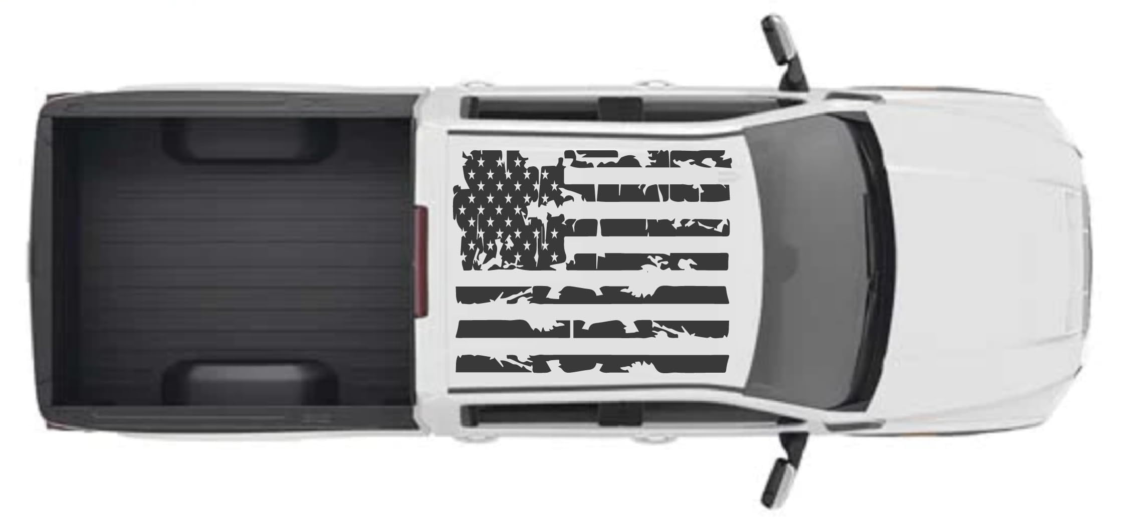 AnyStickerYouWant - Rooftop USA American Flag Decal Sticker Fits on ...