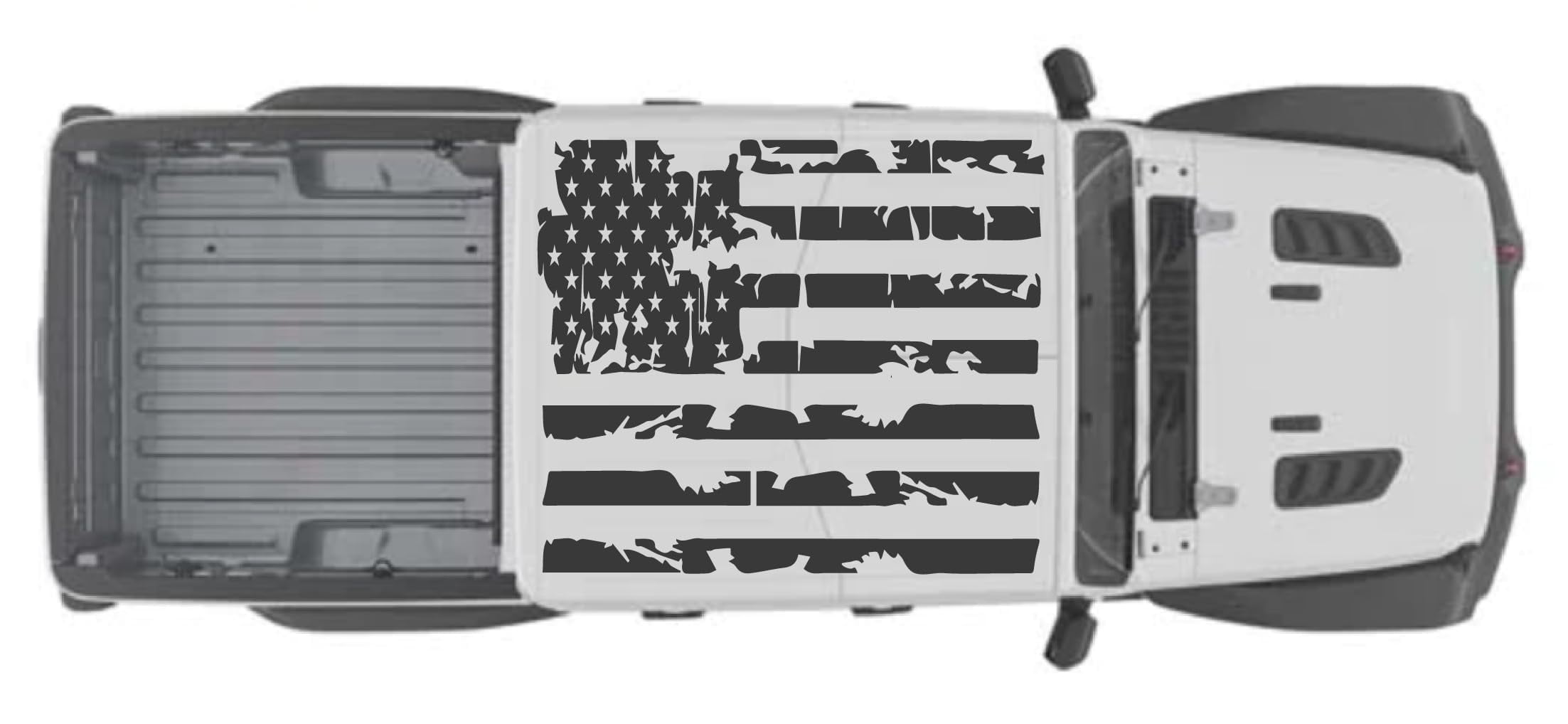 AnyStickerYouWant - Rooftop USA American Flag Decal Sticker Fits on ...