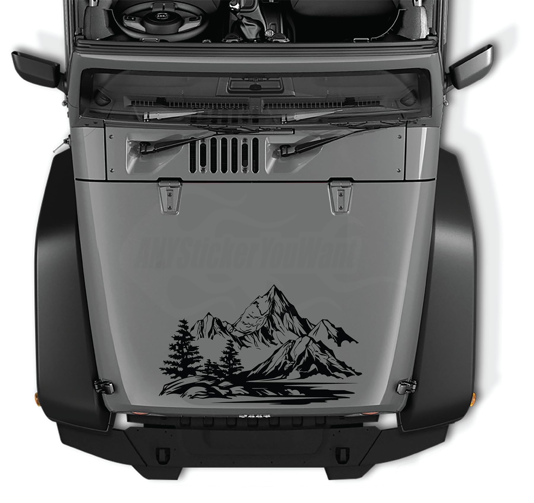 AnyStickerYouWant - Serene Wilderness Smokey Mountain Scene Vinyl Decal ...
