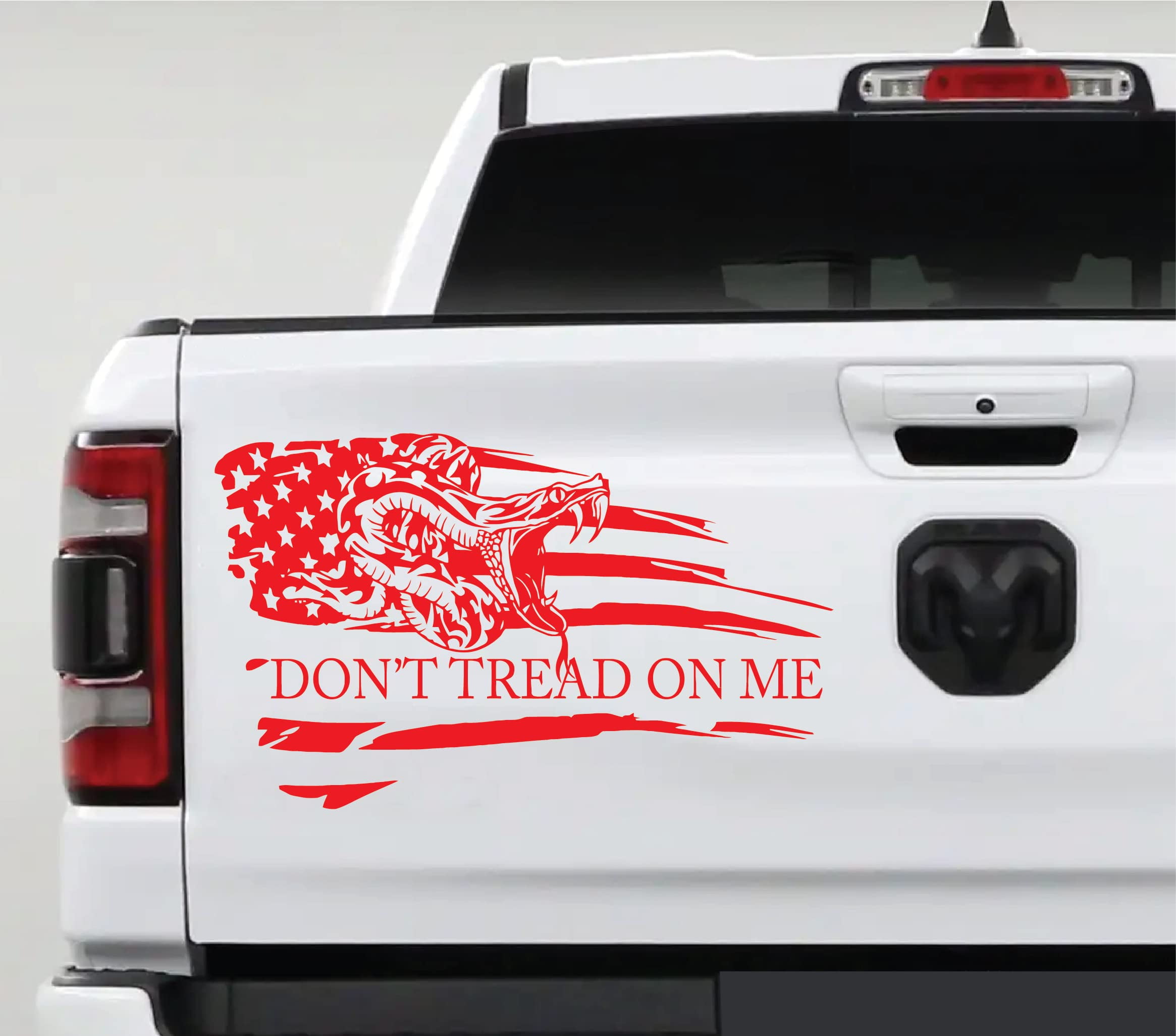 AnyStickerYouWant Shreaded Dont Tread On Me Gadsden Flag Distressed ...