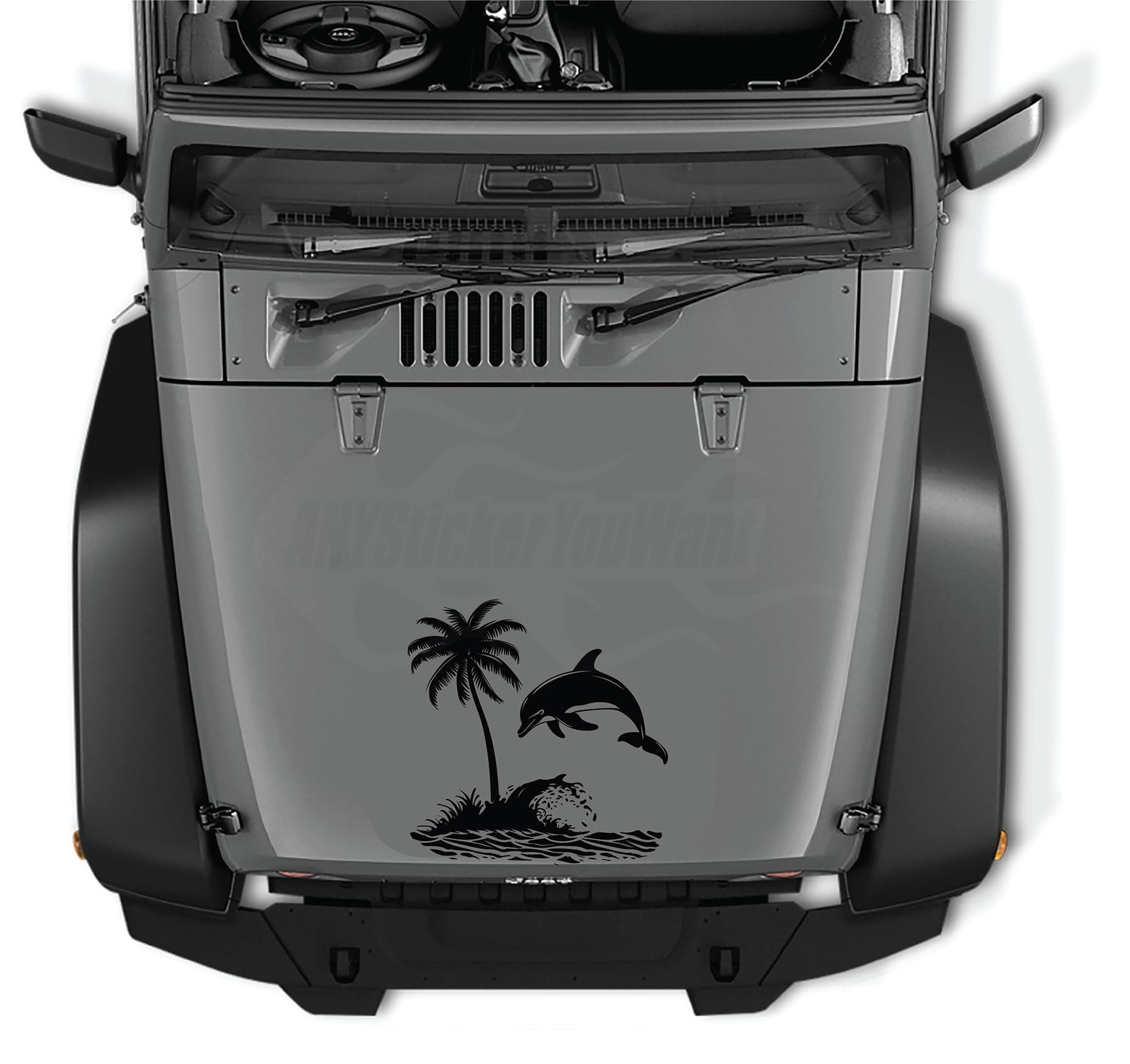 AnyStickerYouWant - Summer Breeze Jumping Dolphin Vinyl Decal Sticker ...