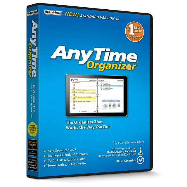 AnyTime Organizer Standard 16 - Walmart.com