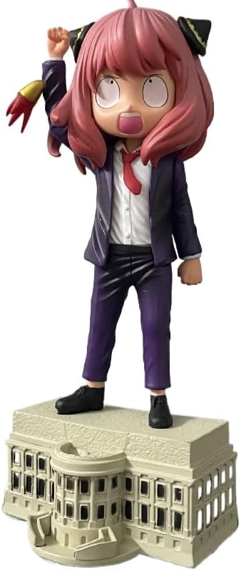 Anya Figure, Suit Anya Forger Cos President Anime Figures 18cm/7.1inch ...