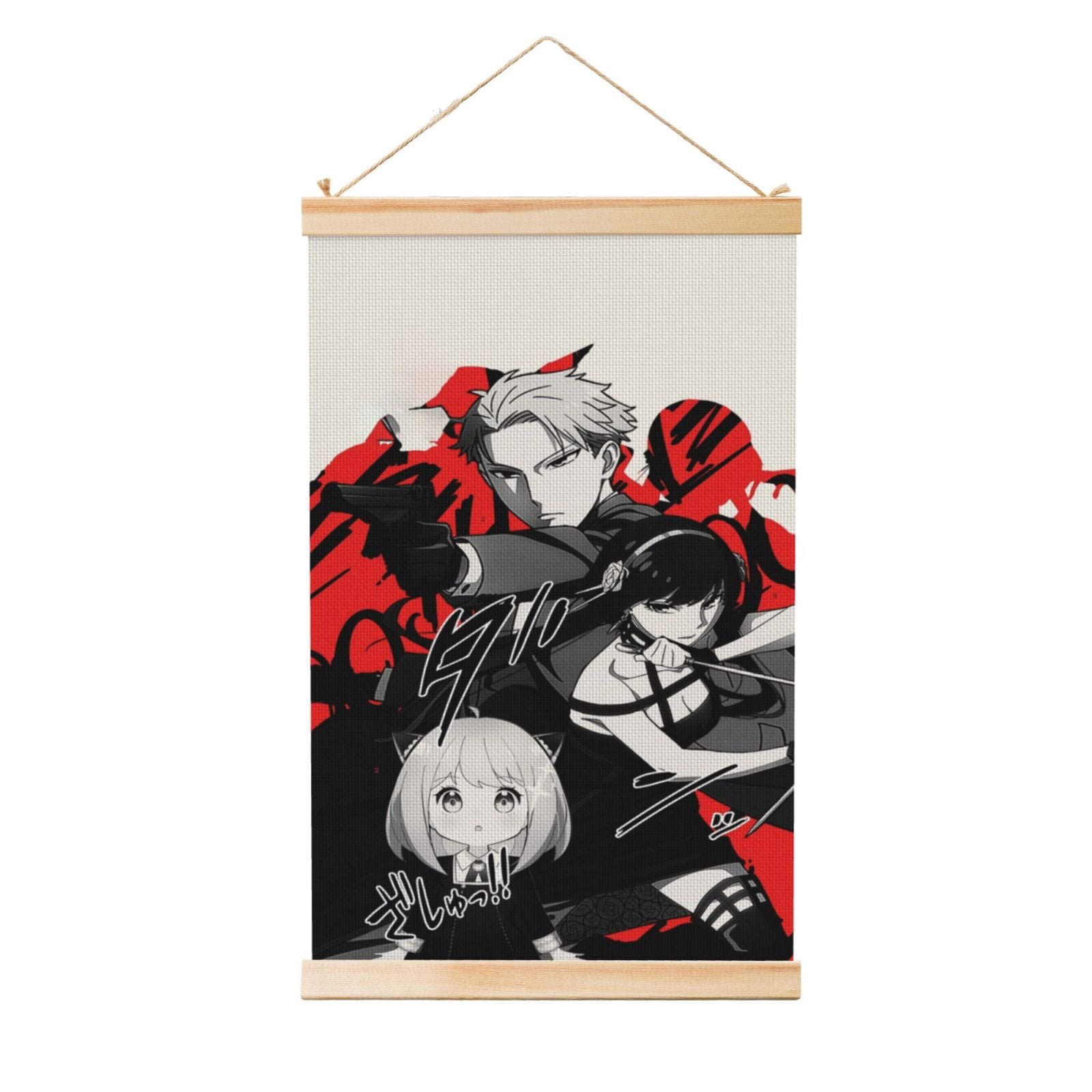 Anya Forger Posters Wall Hanging Wooden Shaft Poster Wall Art Aesthetic ...