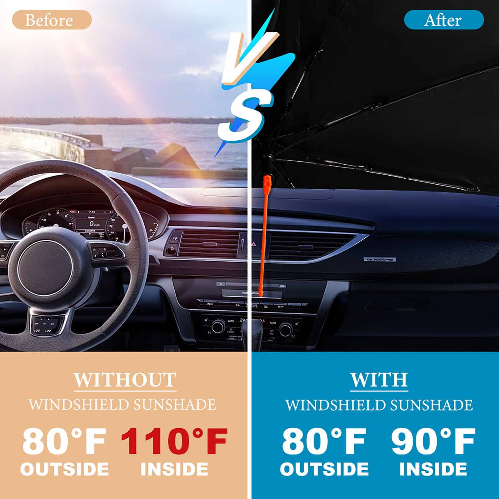 Anya Forger Spy X Car Umbrella Windshield Sun Shade, Windshield Cover ...