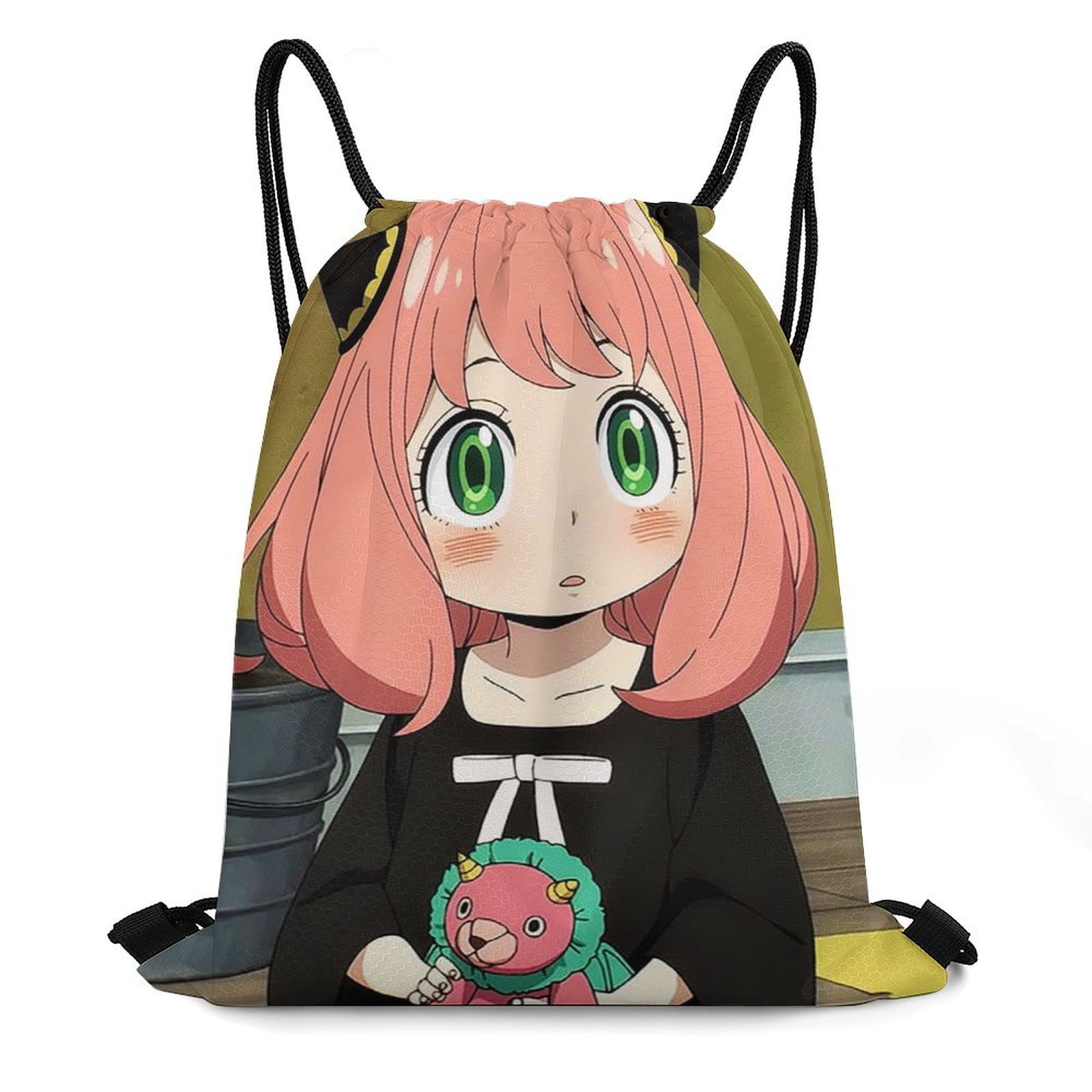 Anya Forger Spy X Drawstring Backpack Water Resistant String Bag ...