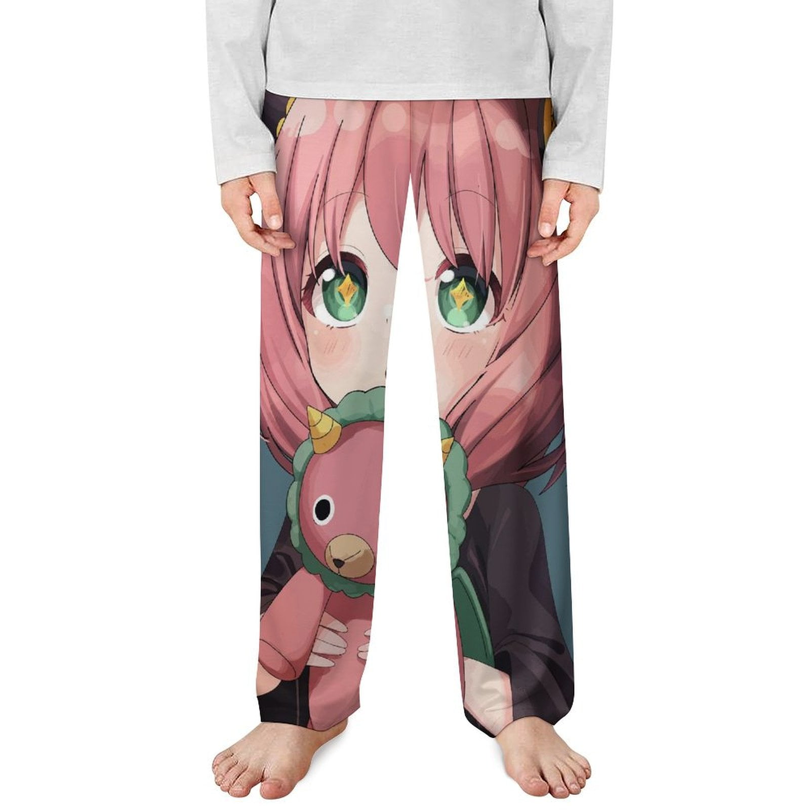 Anya Forger Spy X Kids Pajamas Pants Soft Elastic Waist PJ Bottoms Comfy Lounge Long Pants for ...