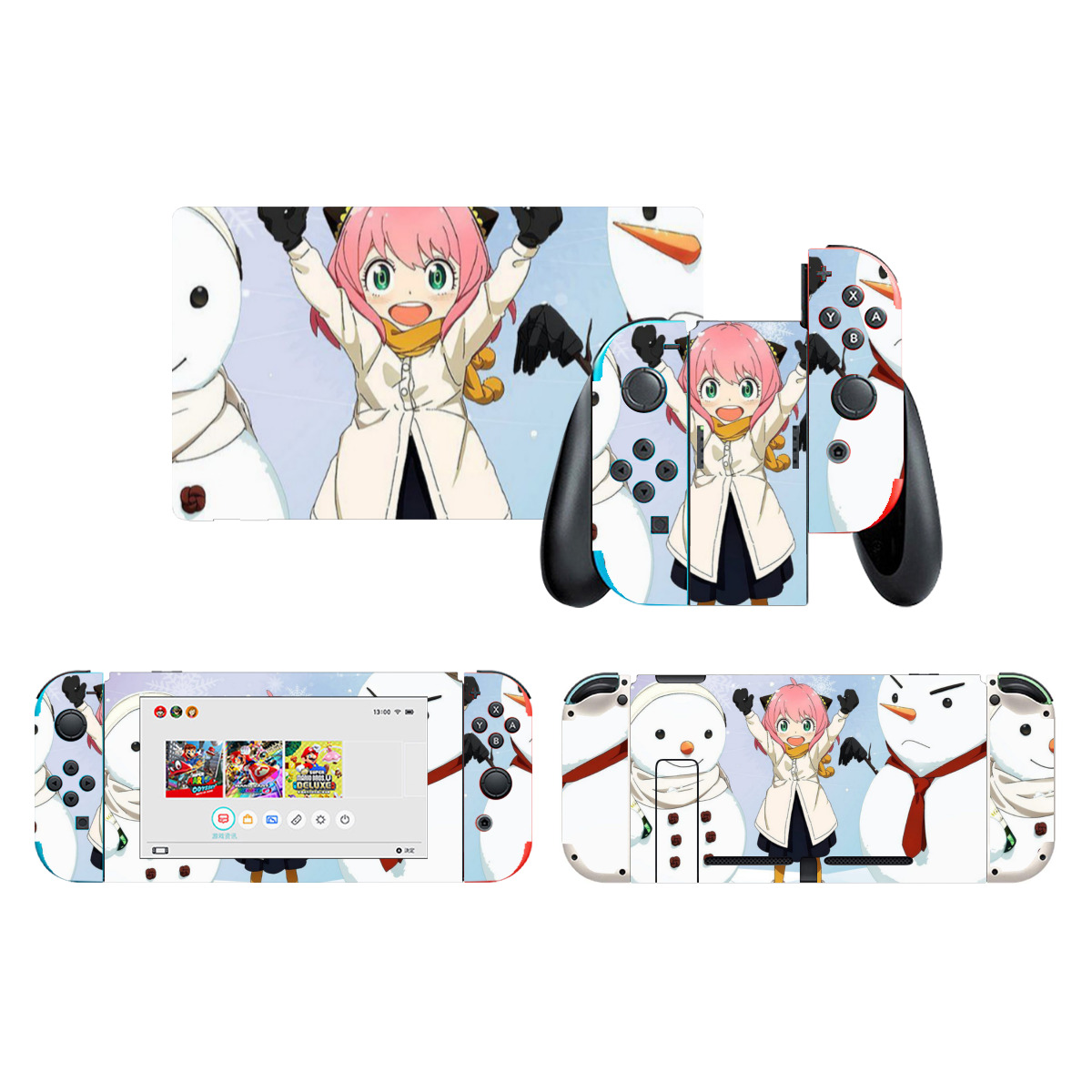 Anya Game Switch Skin - Anime Cartoon Game Sticker, No Bubble ...