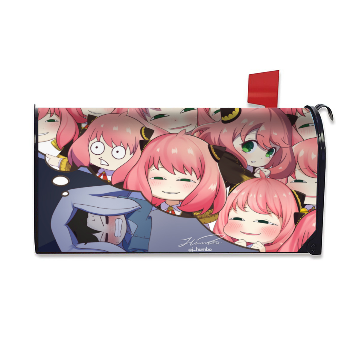 Anya Mailbox Cover with Magnetic Strip Anime Mailbox Package Mailbox ...