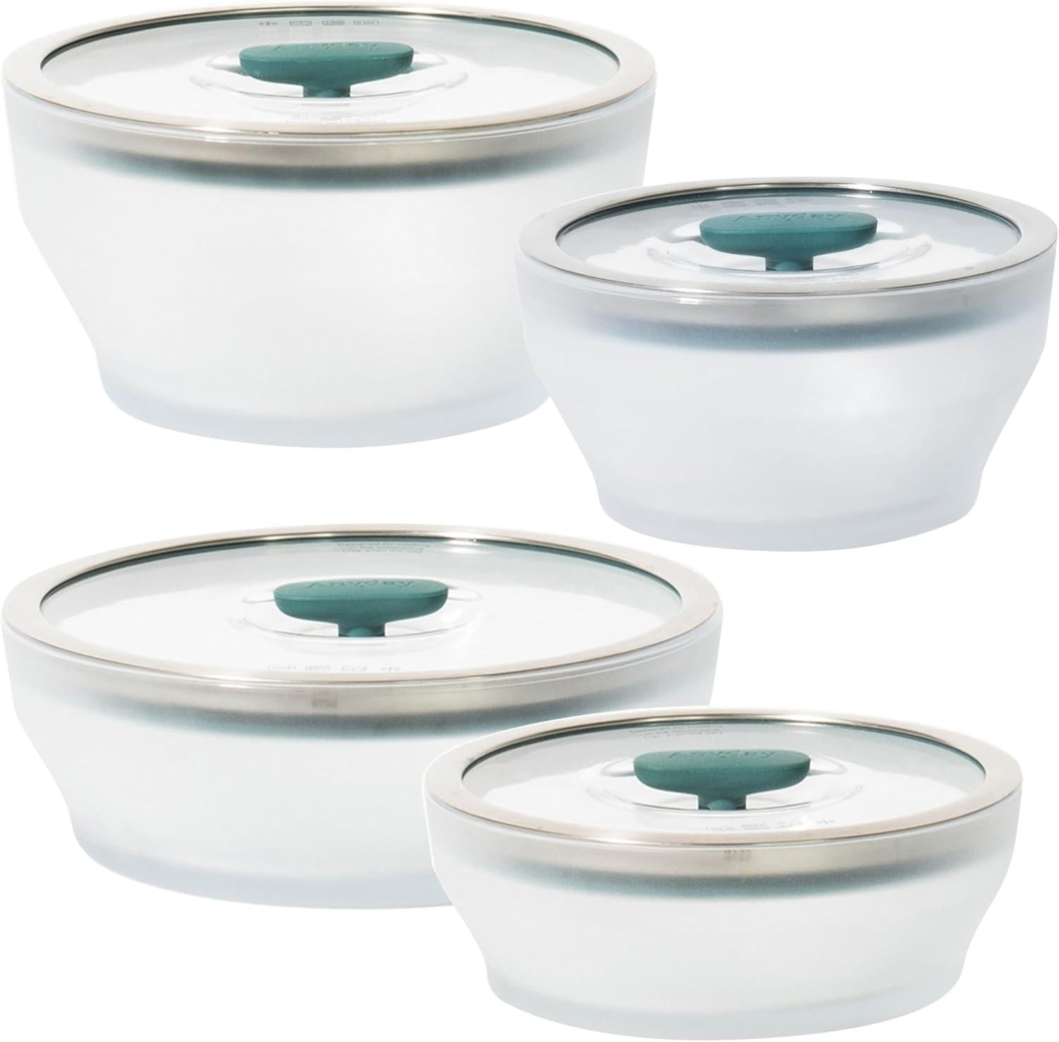 Anyday 8-Pc Microwave Cookware & Glass Food Storage Set with Glass Lids ...