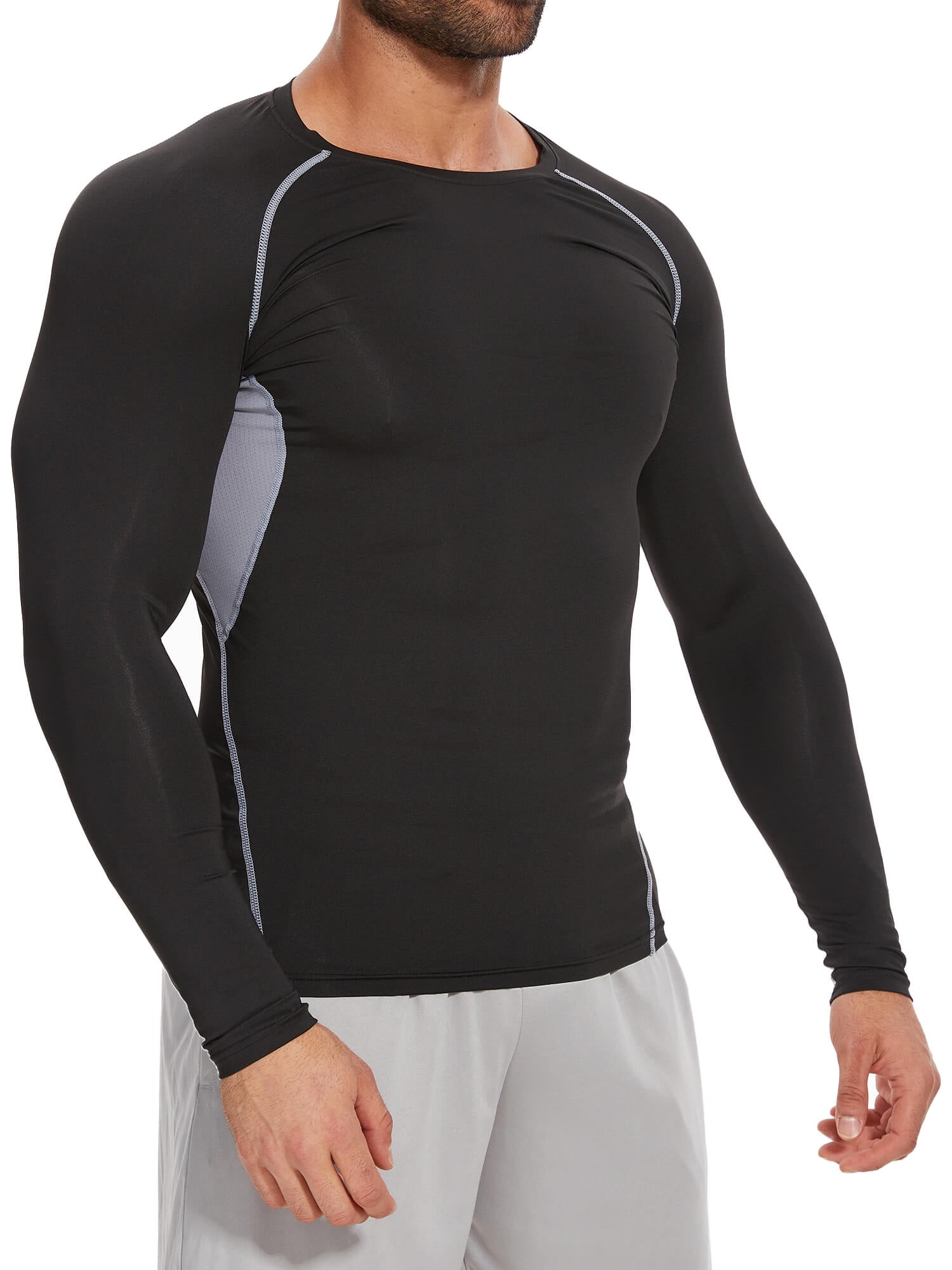 ANYFIT WEAR Men Athletic Cool Dry Fit T Shirts Long Sleeve Fitness ...