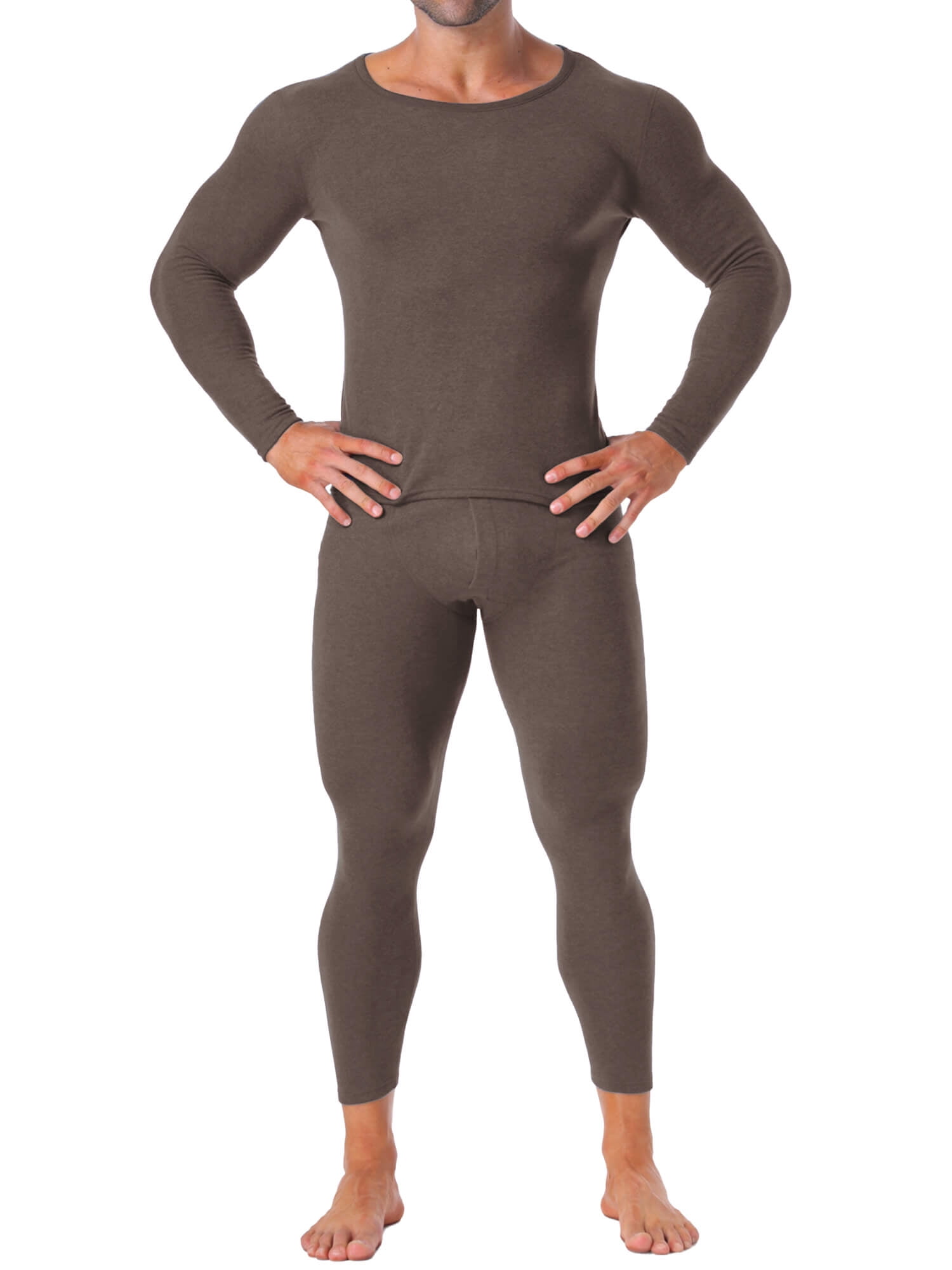 Anyfit Wear Men Long Johns Thermal Underwear Set Fleece Lined Base ...