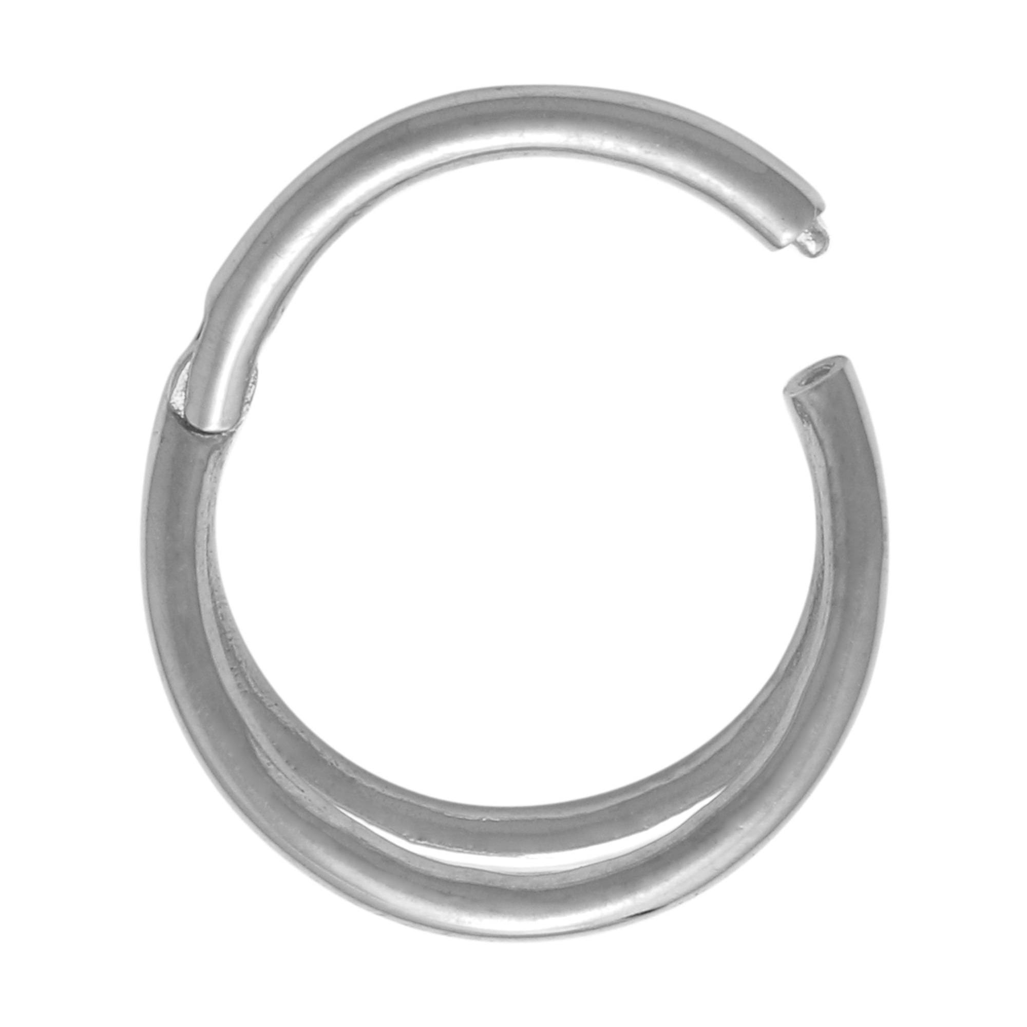 Anygolds 14K REAL Solid Gold Double Septum Hoop Ring Piercing ...