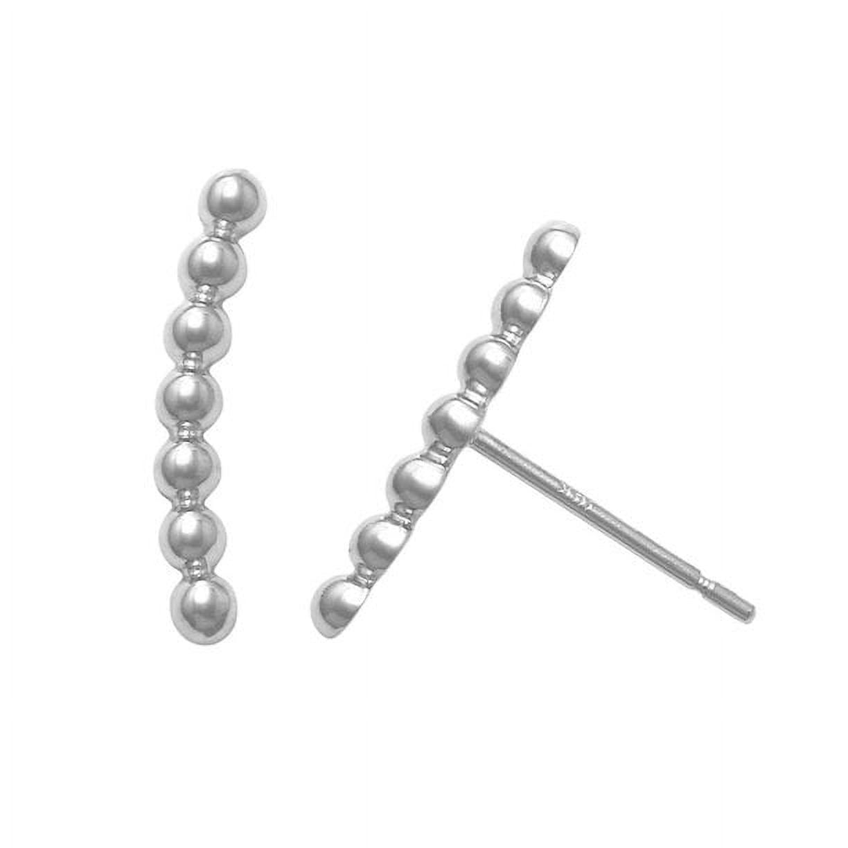 Anygolds 14K Real Solid Gold Climber Stud Earrings Cartilage Daith ...
