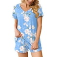 Anygrew Summer Pajama Sets For Womens Shorts Soft Pj Set 2 Piece