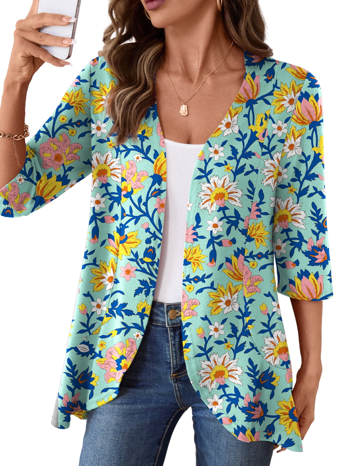 Anygrew Casual Lightweight Cardigans For Women Out Open Front Jackets 3 ...