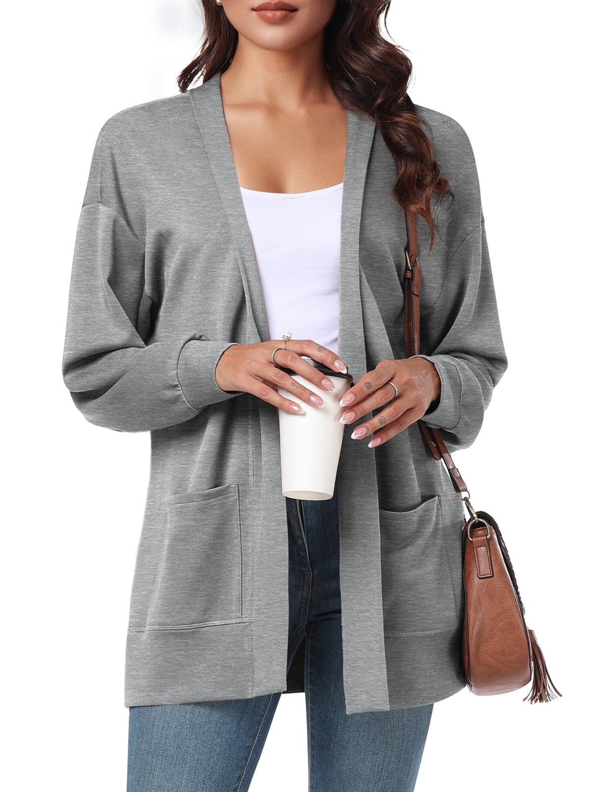Anygrew Womens Cardigan Fall Cardigan For Women Lightweight Long Sleeve ...