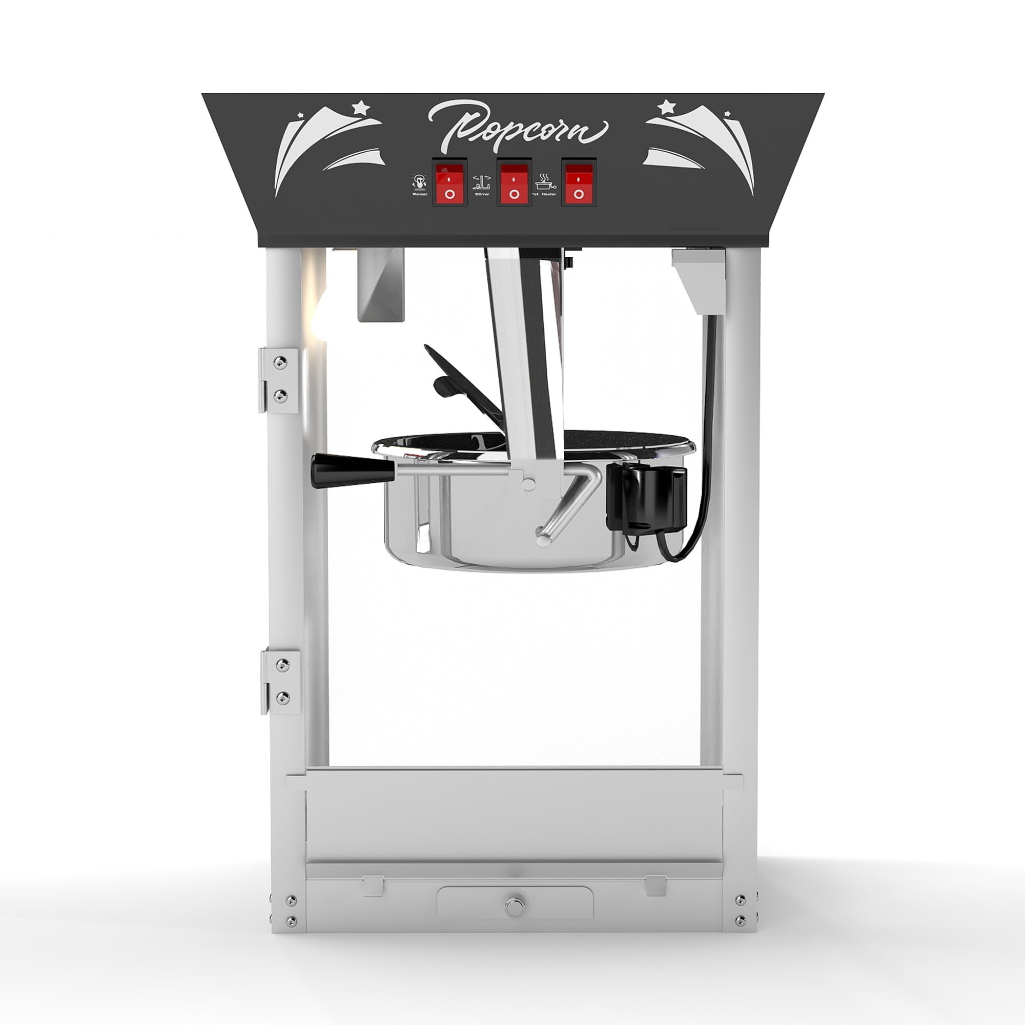 Anykoon 12 OZ Stainless Steel Kettle Commercial Popcorn Maker Machine ...