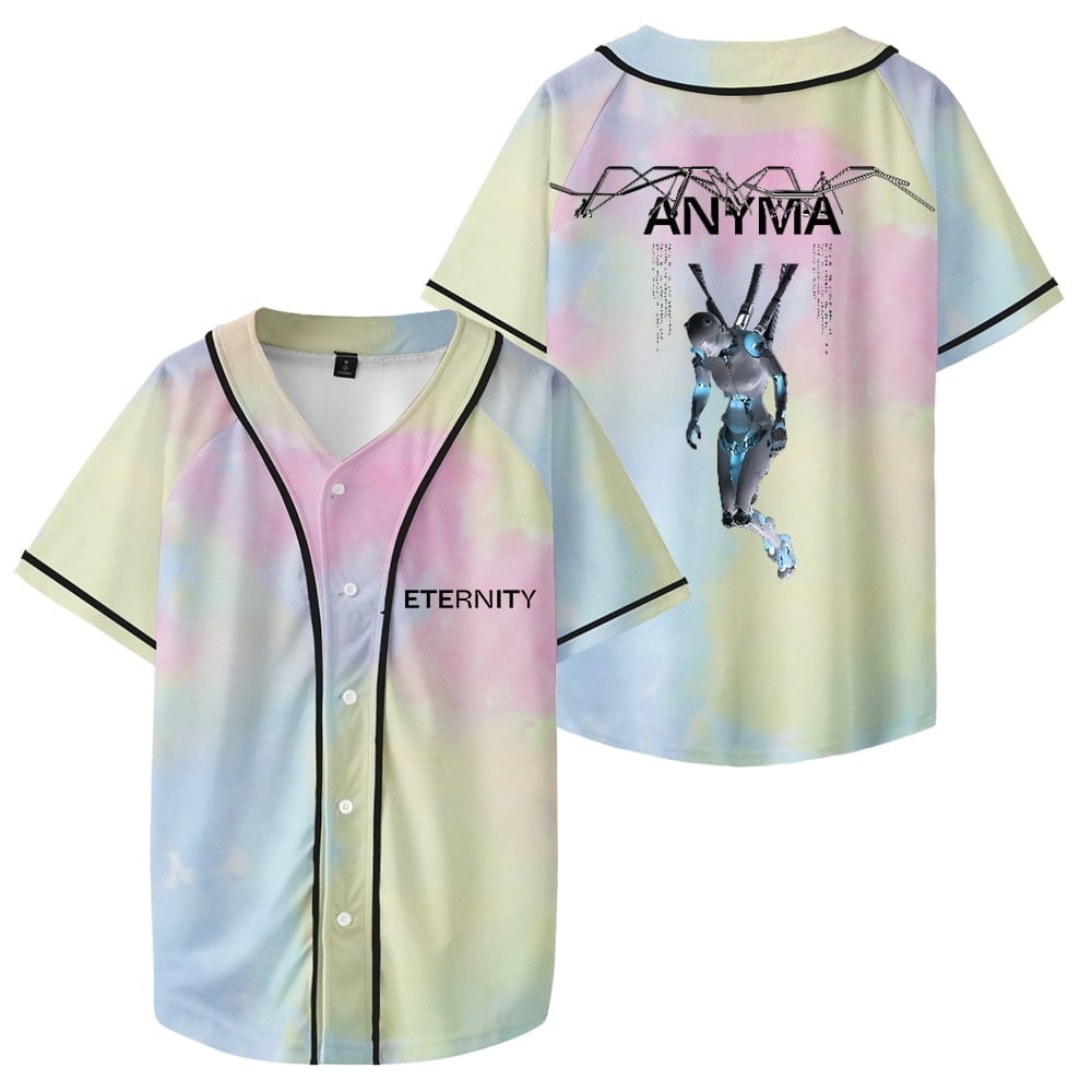 Anyma Baseball Jersey Fashion Summer Unisex Sports Shirt Fashion Street ...