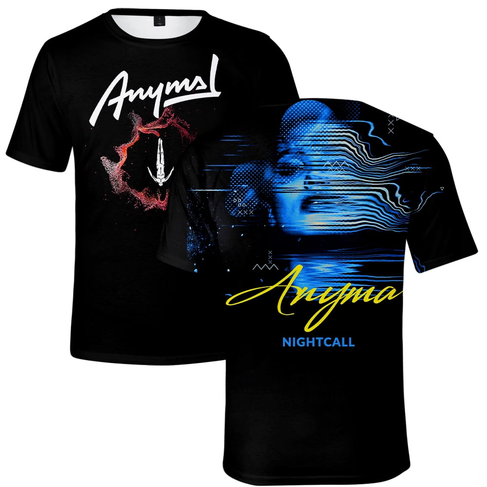 Anyma T-Shirt Crewneck Short Sleeve 3D Print Summer Men/Women Harajuku ...