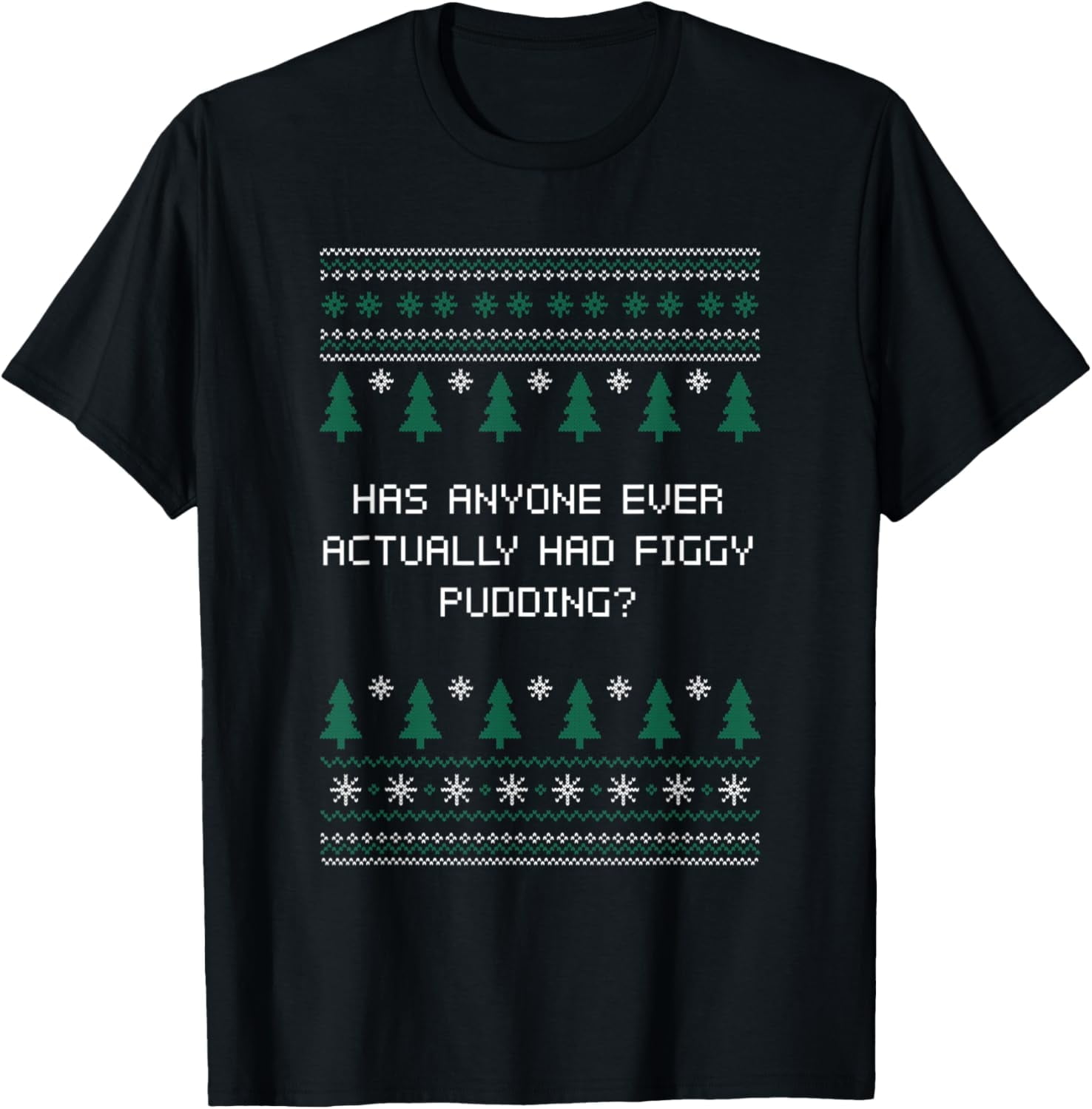 Anyone Ever Had Figgy Pudding Christmas Joke Xmas Pun Family Adult T ...