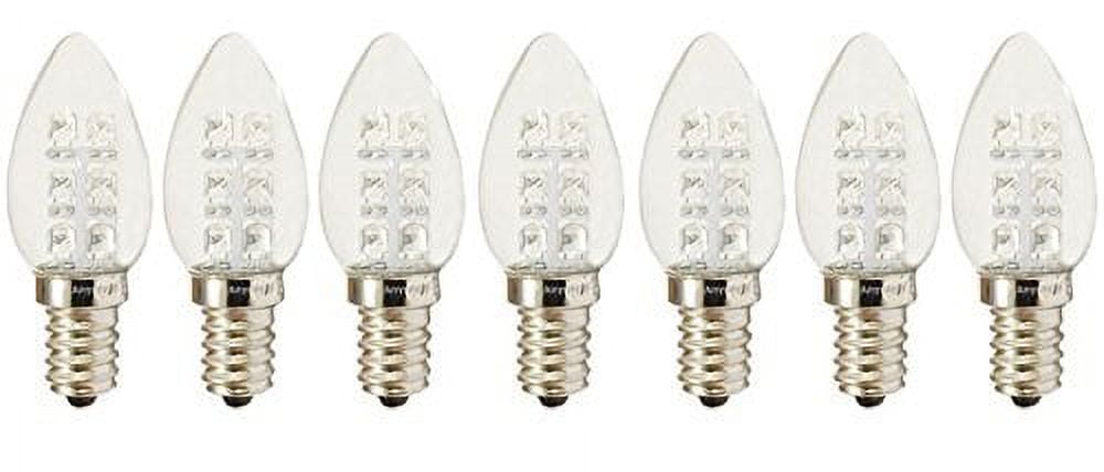 Anyray (7)-Bulbs A-C7E12LWW LED Night Light 0.5 Watt C7 (4W 5W 7W ...