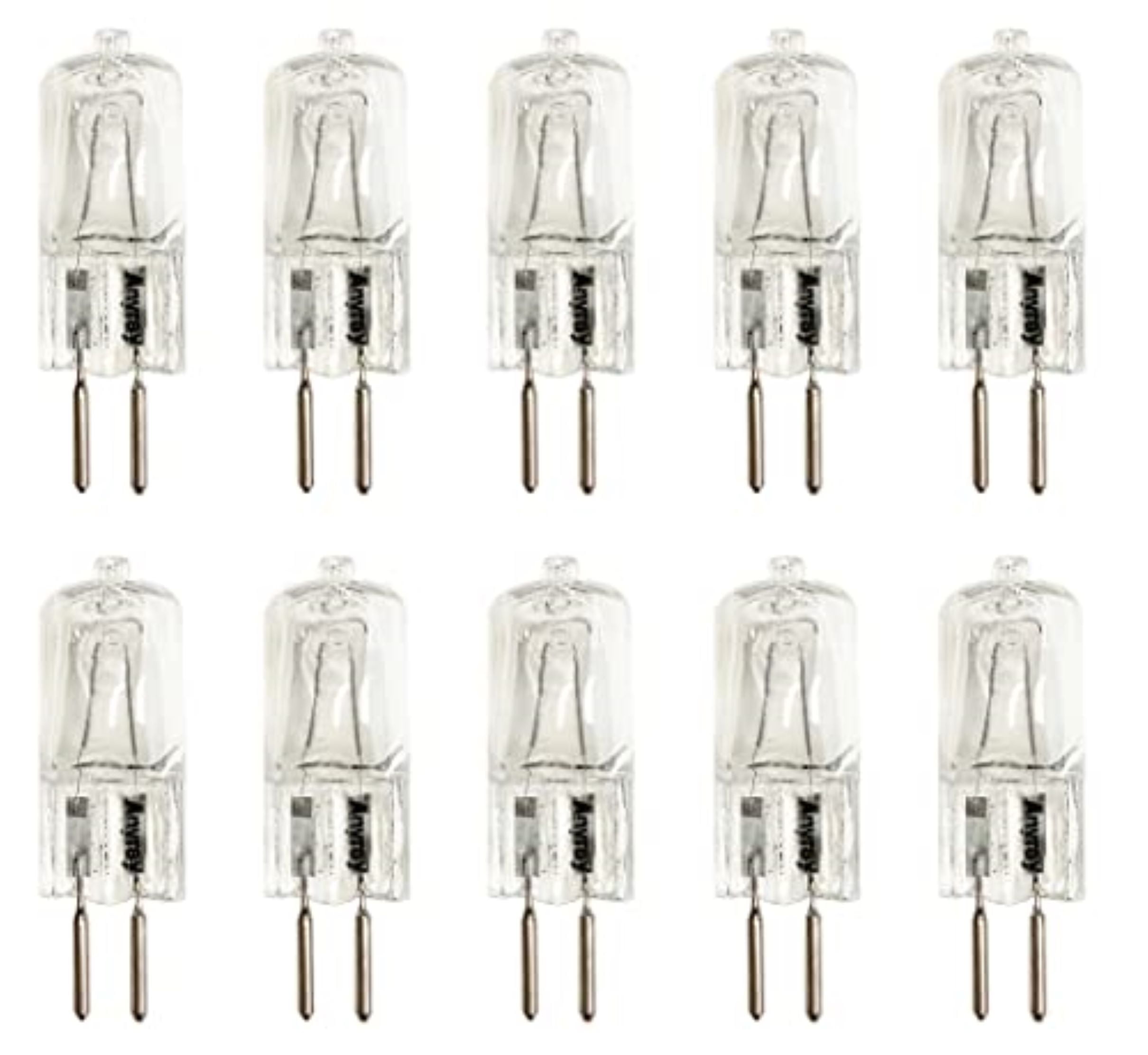 Anyray A1603Y (10)-Lamps 35W 35 Watt G5.3 110V 120Volt Bi Pin T4 ...