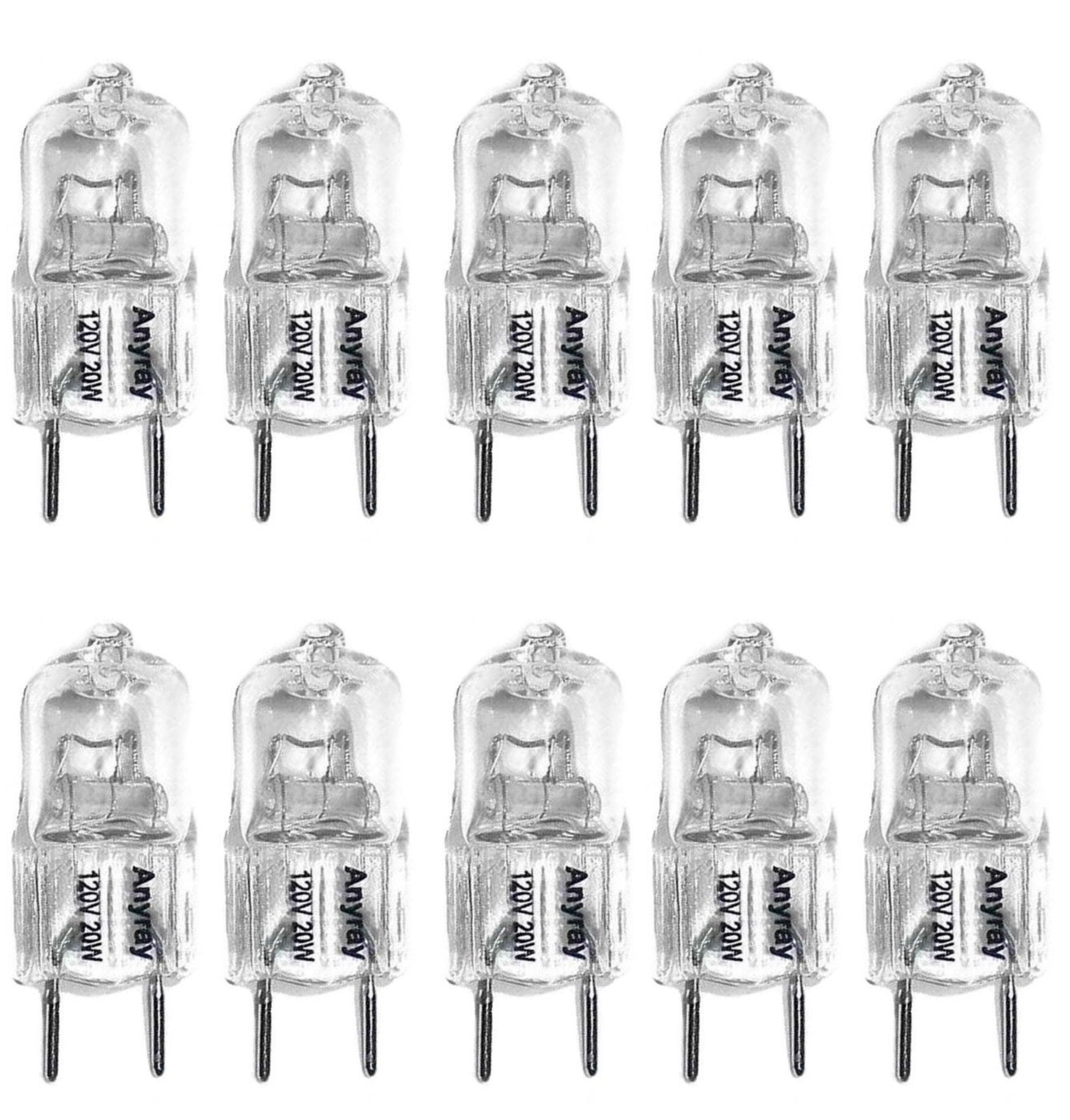 AnyrayÂ® A1700Y (10)-Pack JCD Type G8 Base Halogen Light Bulbs, 120 ...