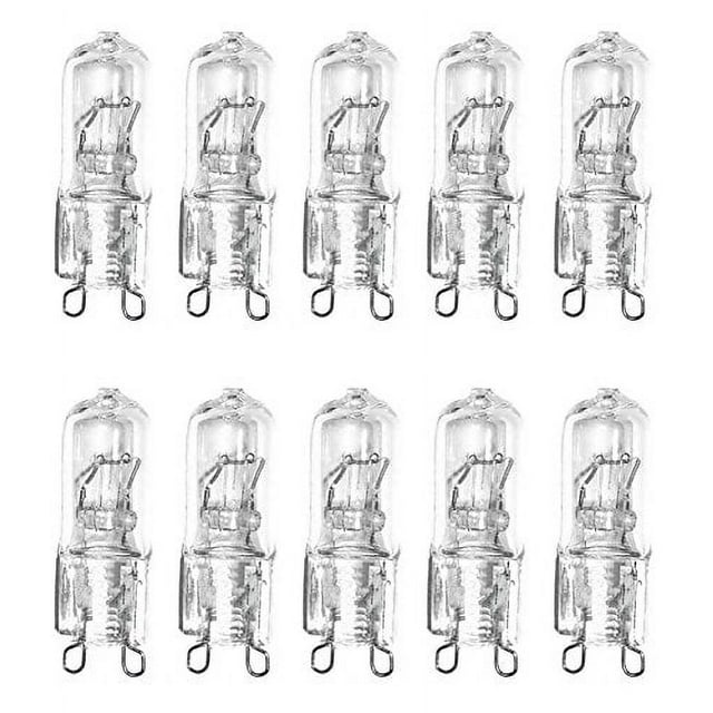 Anyray® A1718Y (10)-lamps 40 Watt G9 40W 120 Volt Clear Halogen T4 ...